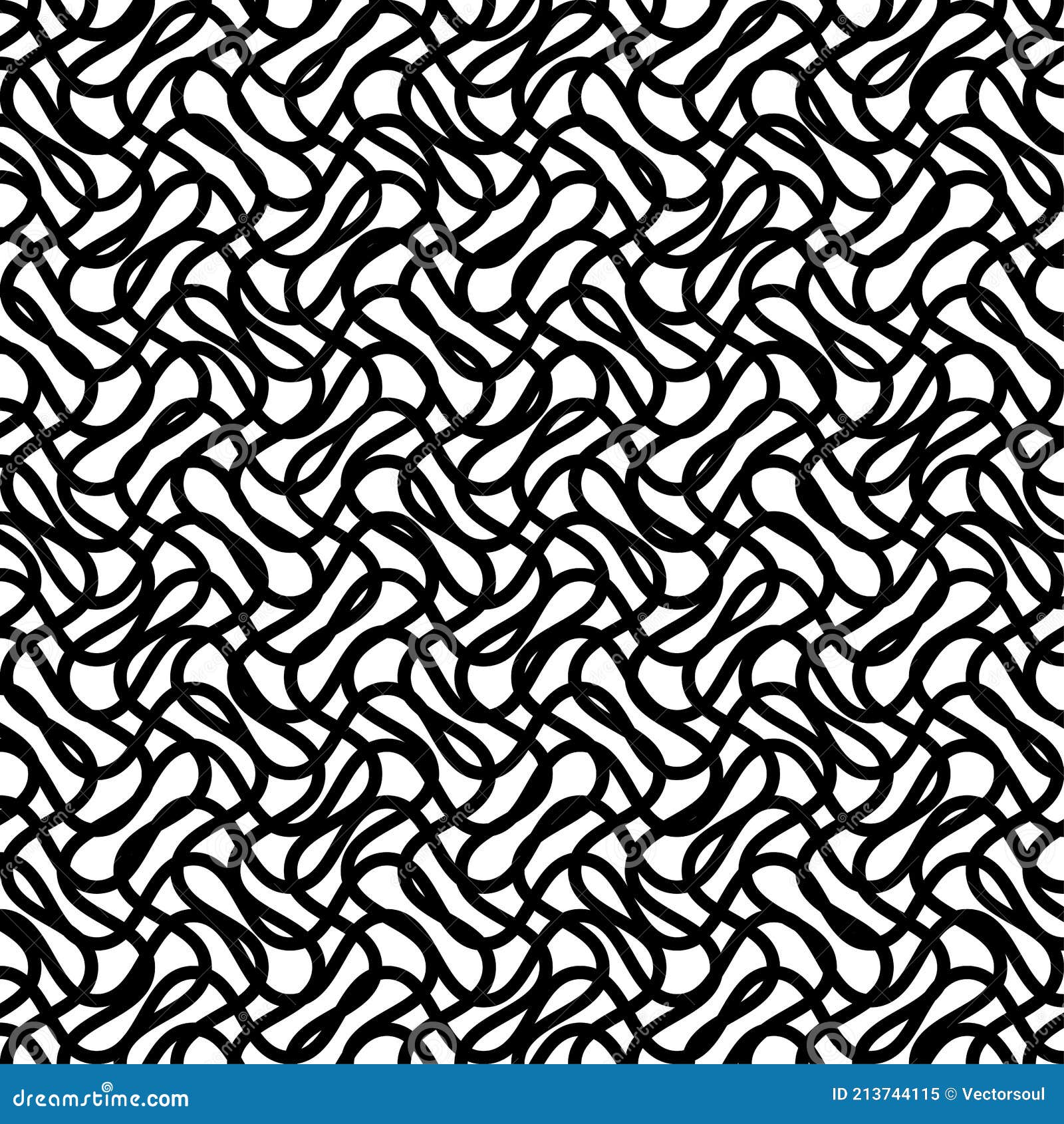 Tangled Interlace, Intertwine and Interlocked Lines Vector Geometric ...