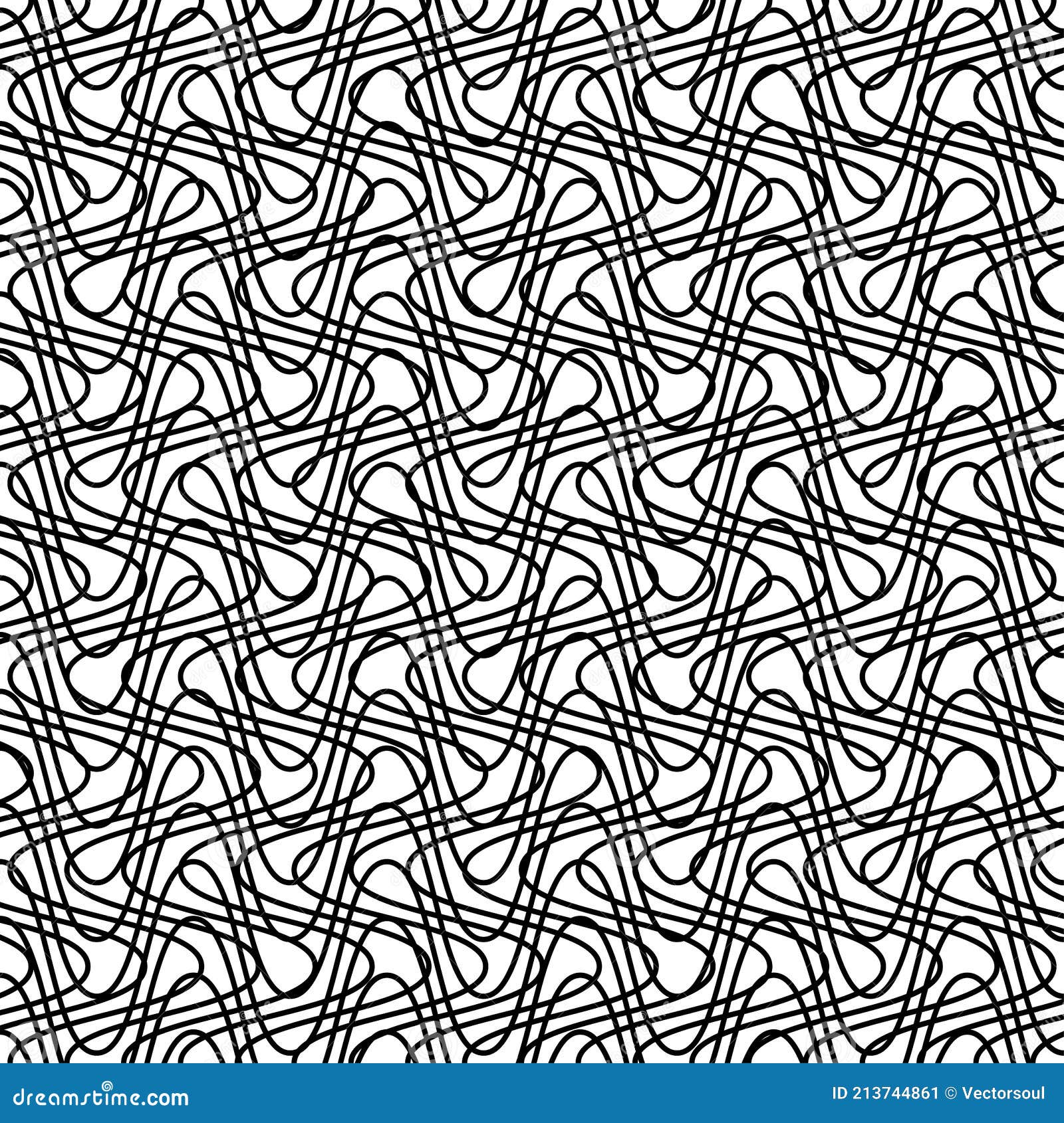 Tangled Interlace, Intertwine and Interlocked Lines Vector Geometric ...