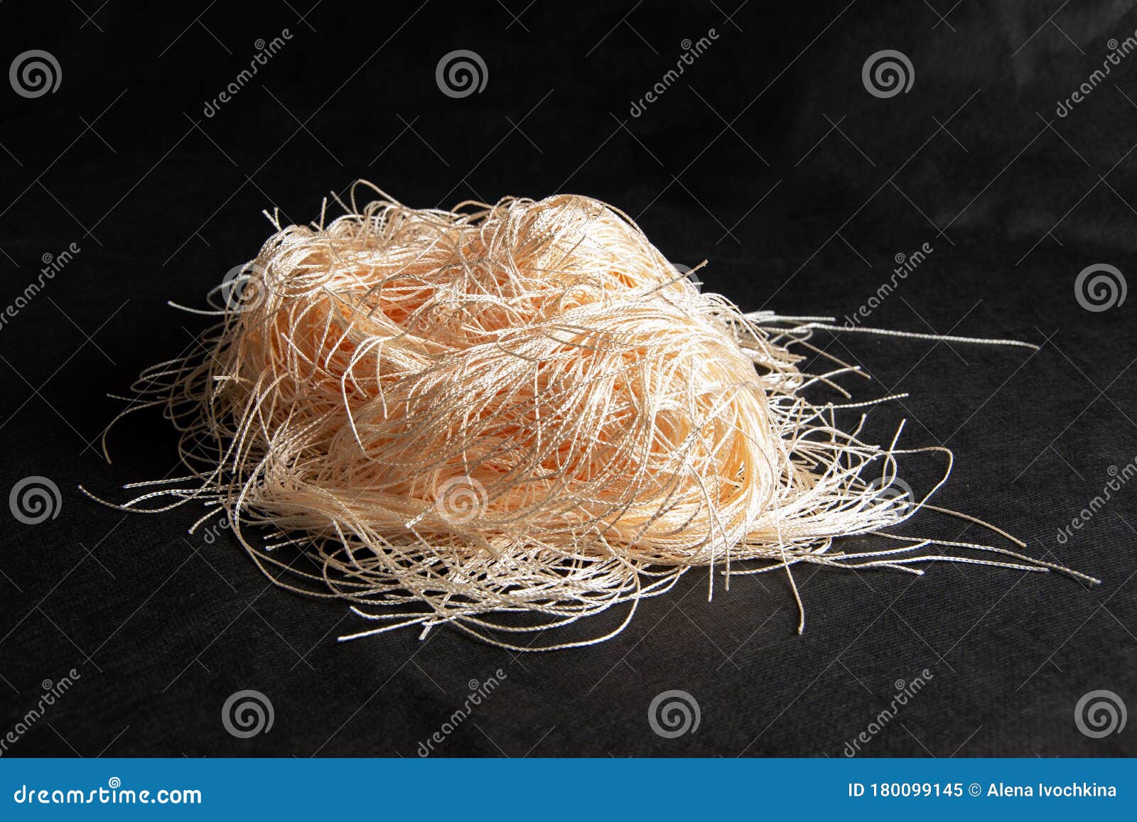 Tangled, Light Peach Threads for Needlework, Close-up, Handmade ...