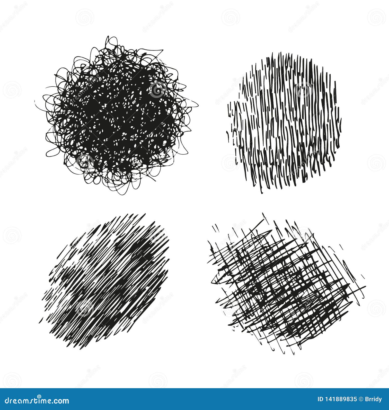 Tangled Line Textured Backgrounds. Vector Hand Drawn Grunge Graphic ...