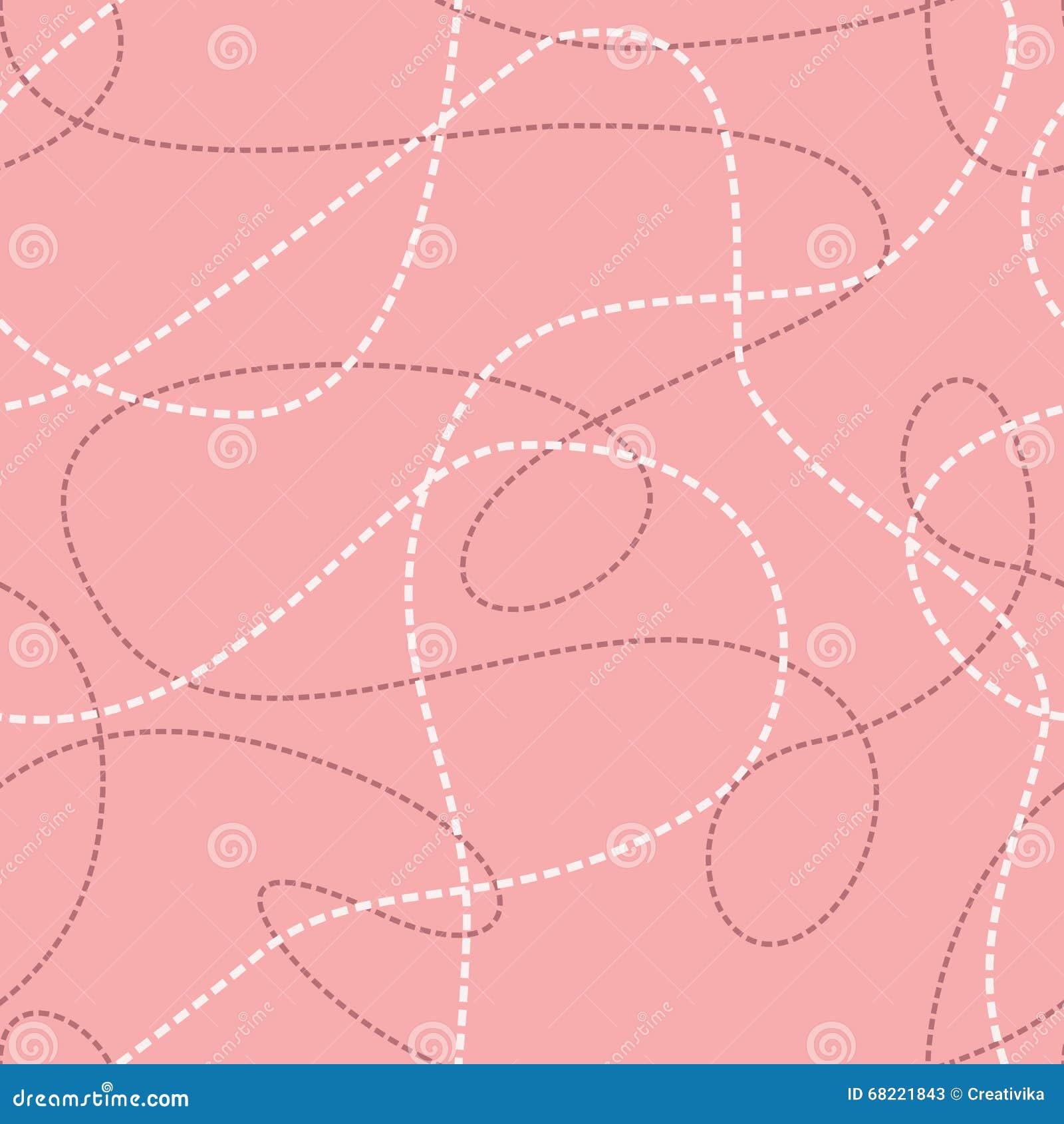 Tangled Lines Seamless Pattern. Repeating Abstract Background with ...
