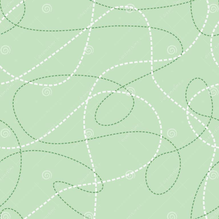 Tangled Lines Seamless Pattern. Repeating Abstract Background with Dashed Tangled Lines. Stock ...