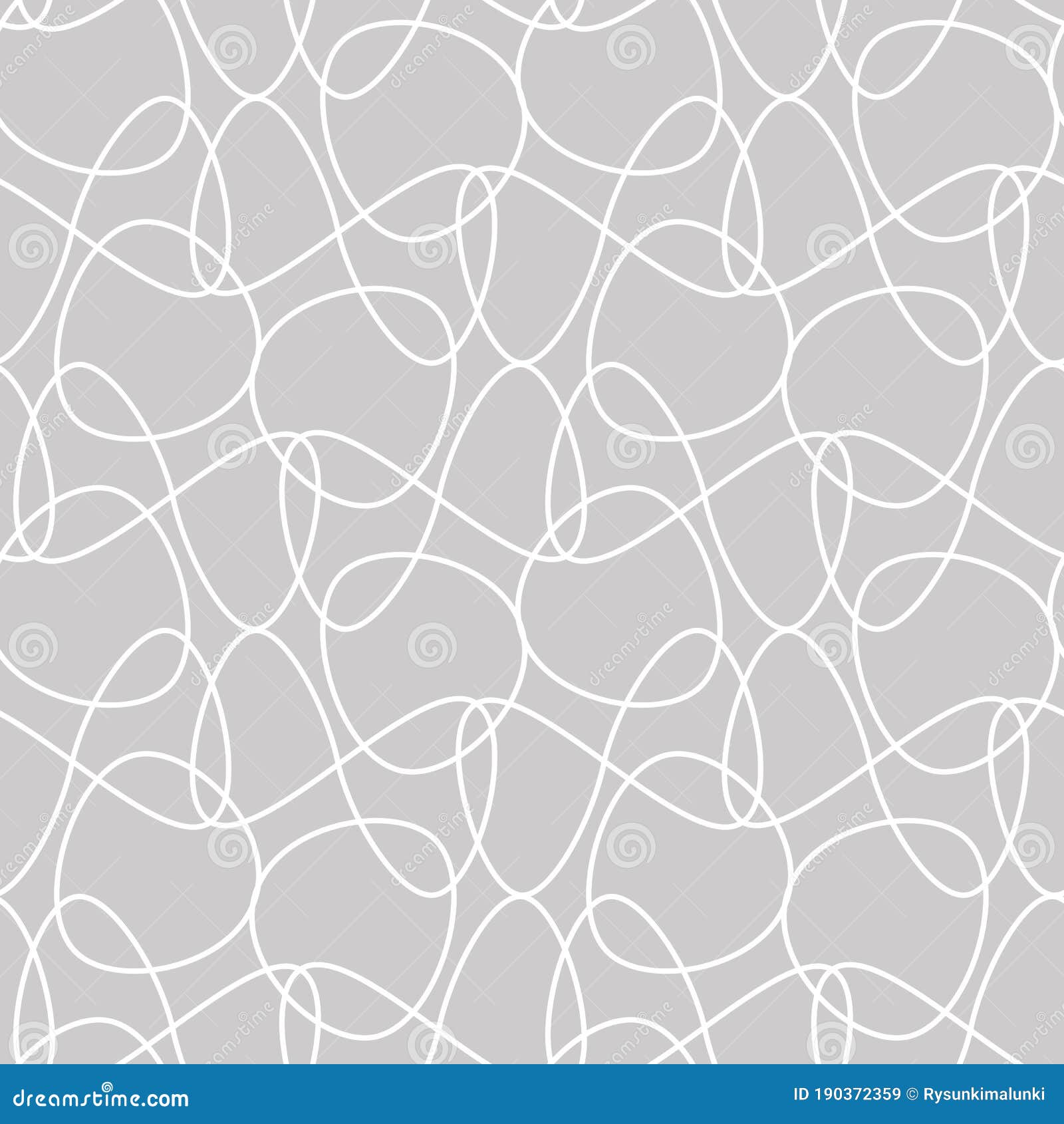 Tangled Lines Seamless Vector Pattern on Grey Stock Vector ...