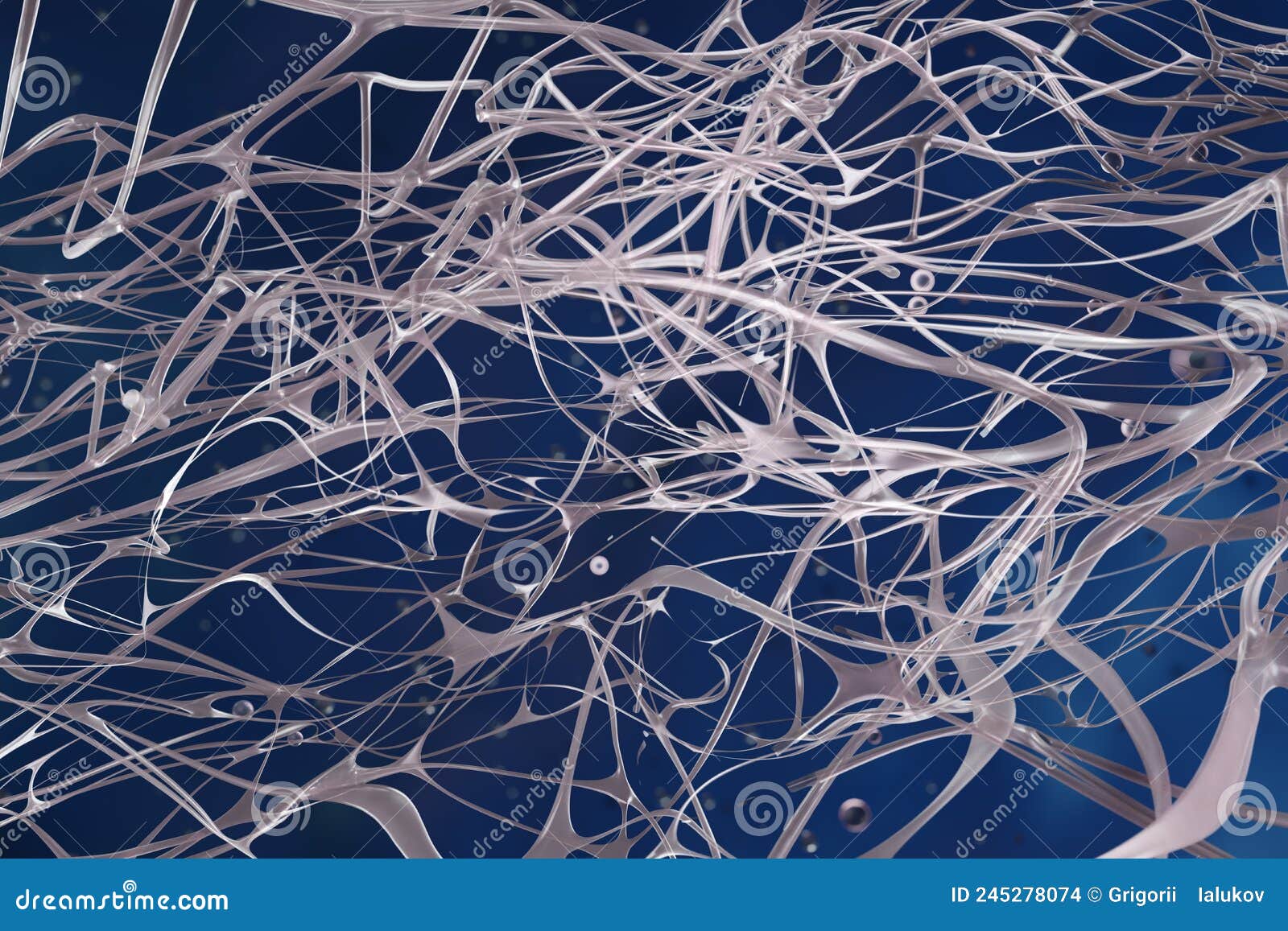 Tangled Lines, Webs for Design. 3d Render. Stock Illustration ...