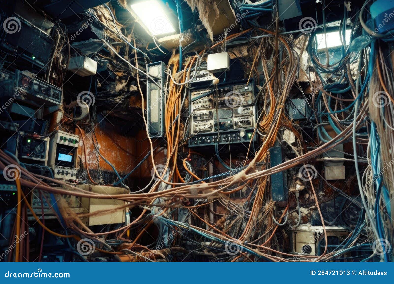 A Tangled Web Of Broken Chains Suspended In Midair Symbolizing The ...