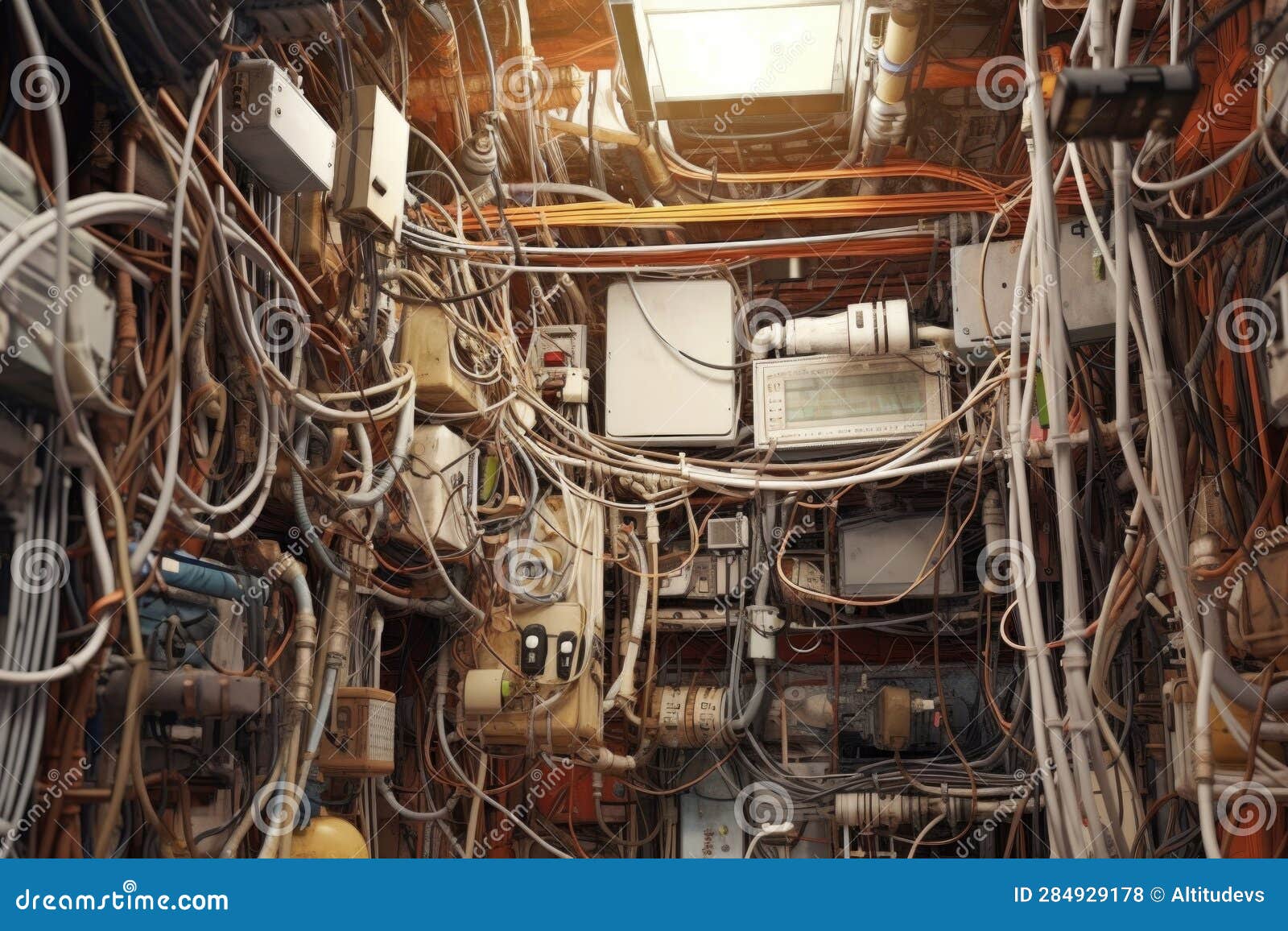 A Tangled Web Of Broken Chains Suspended In Midair Symbolizing The ...