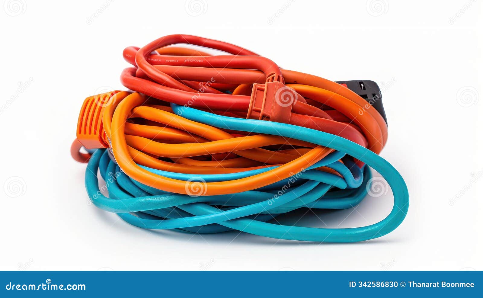 A Tangled Mess of Electrical Cords Plugged into a Power Strip ...