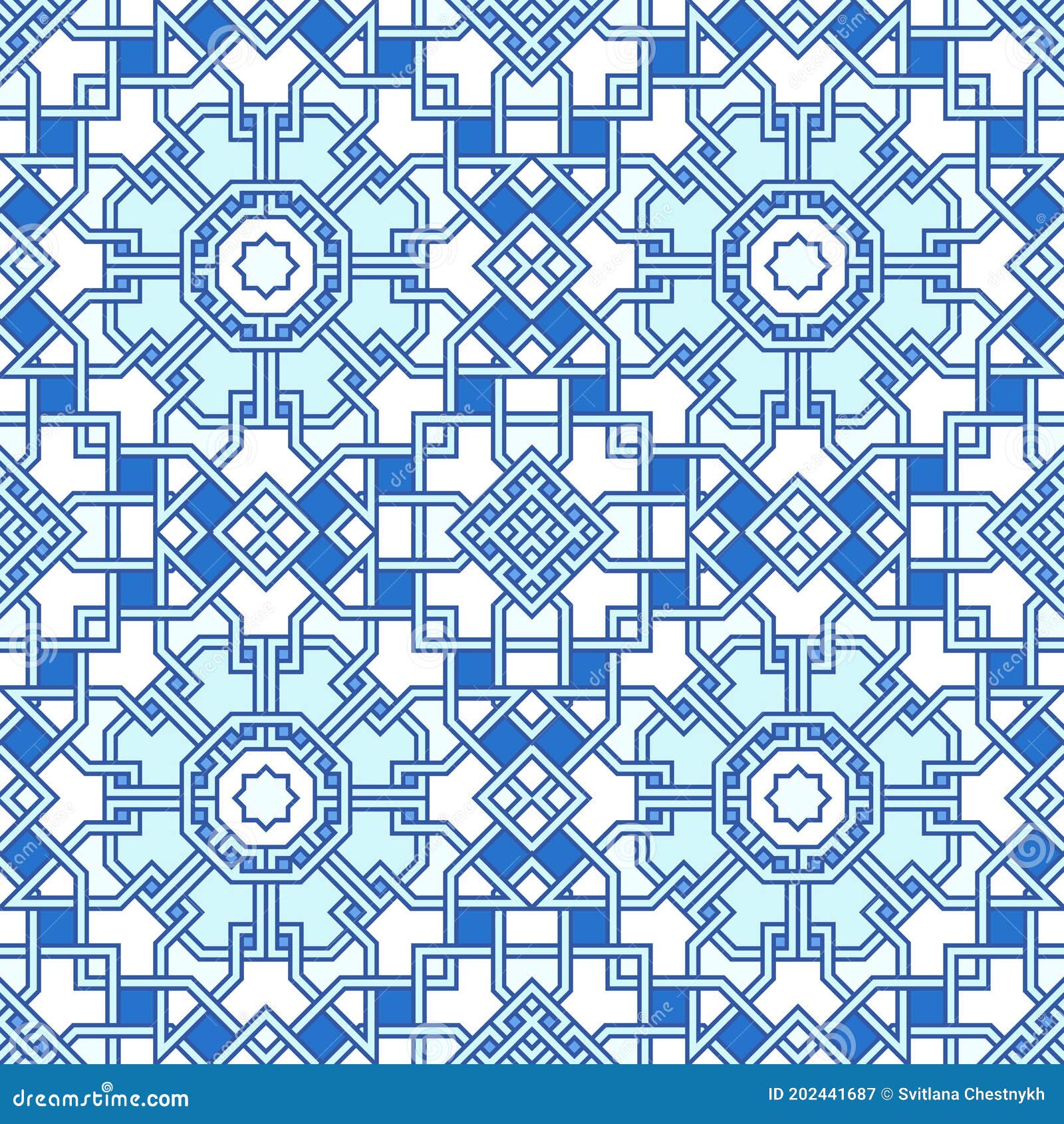 Tangled Modern Pattern Based On Traditional Oriental Arabic Patterns ...