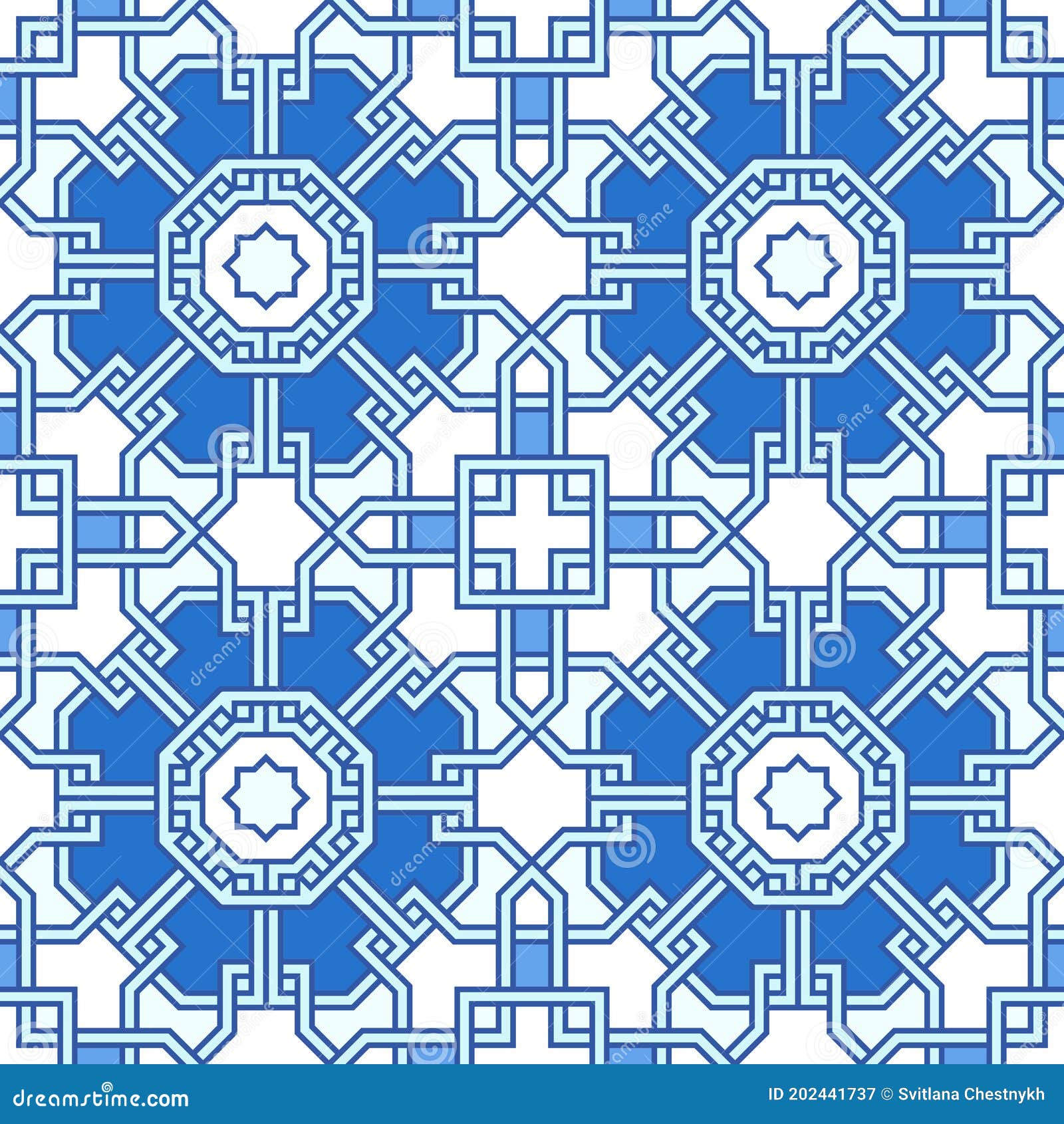 Tangled Modern Pattern Based On Traditional Oriental Arabic Patterns ...