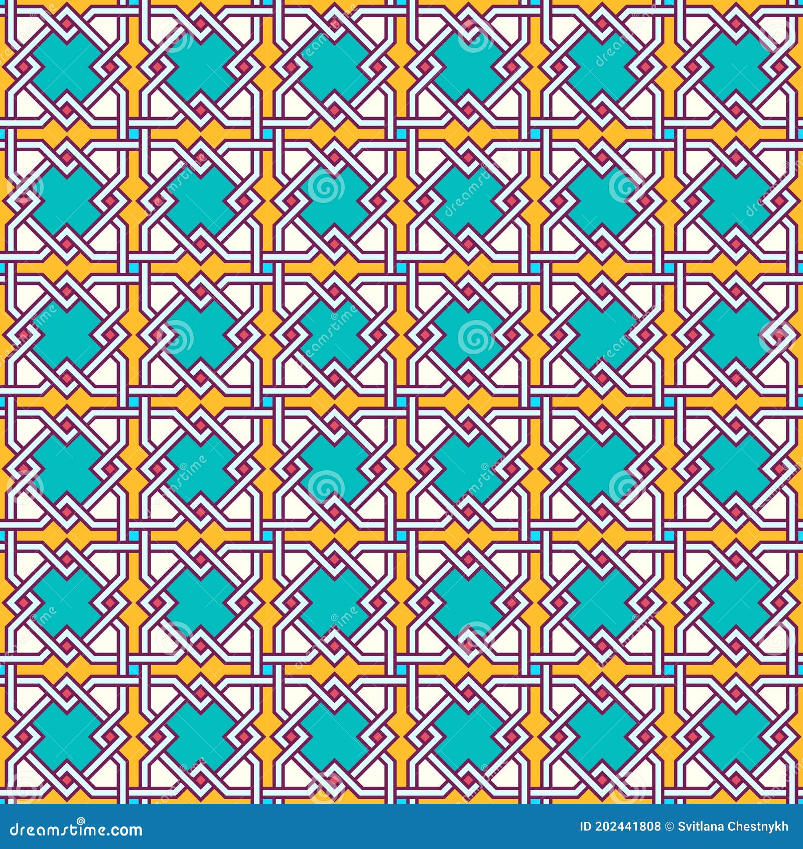 Tangled Modern Pattern Based On Traditional Oriental Arabic Patterns ...