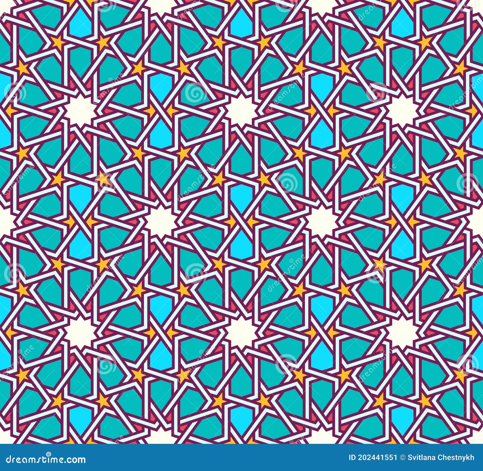 Tangled Modern Pattern Based On Traditional Oriental Arabic Patterns ...