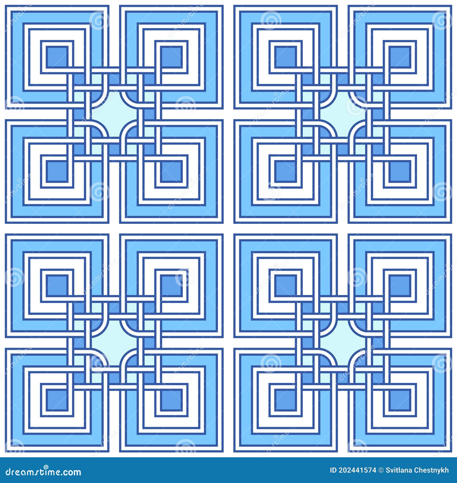 Tangled Modern Pattern, Based on Traditional Oriental Arabic Patterns ...