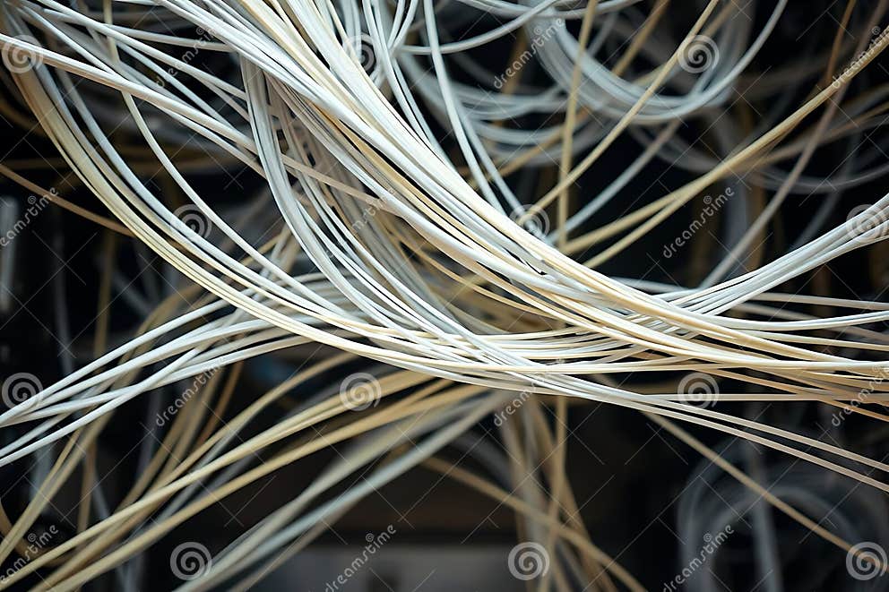 Tangled Network Cables Background Image Texture Stock Illustration ...