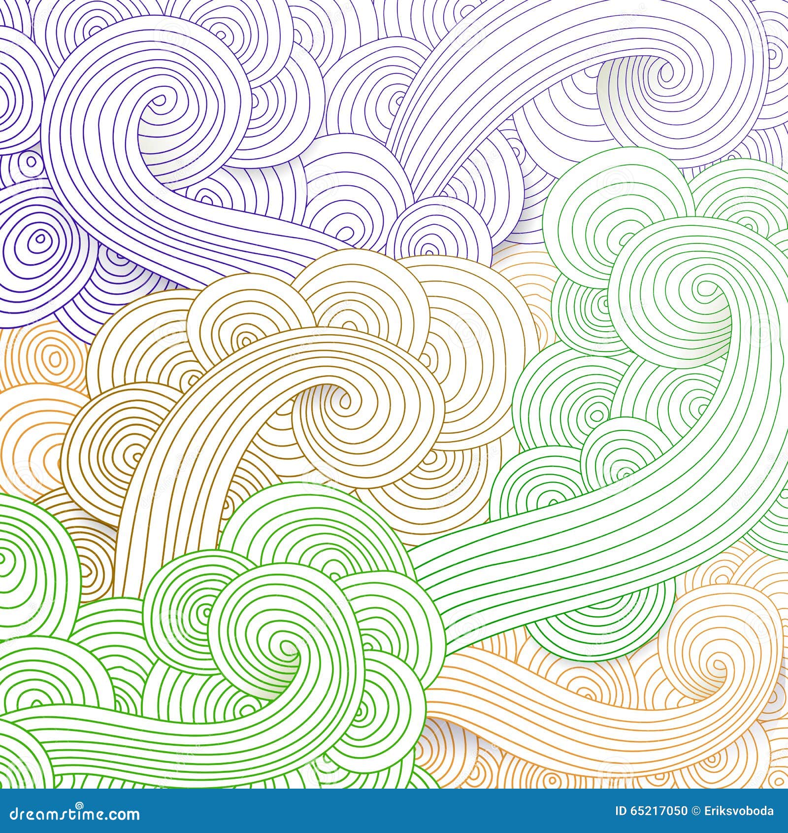 Tangled Pattern, Waves Background. Stock Vector - Illustration of ...