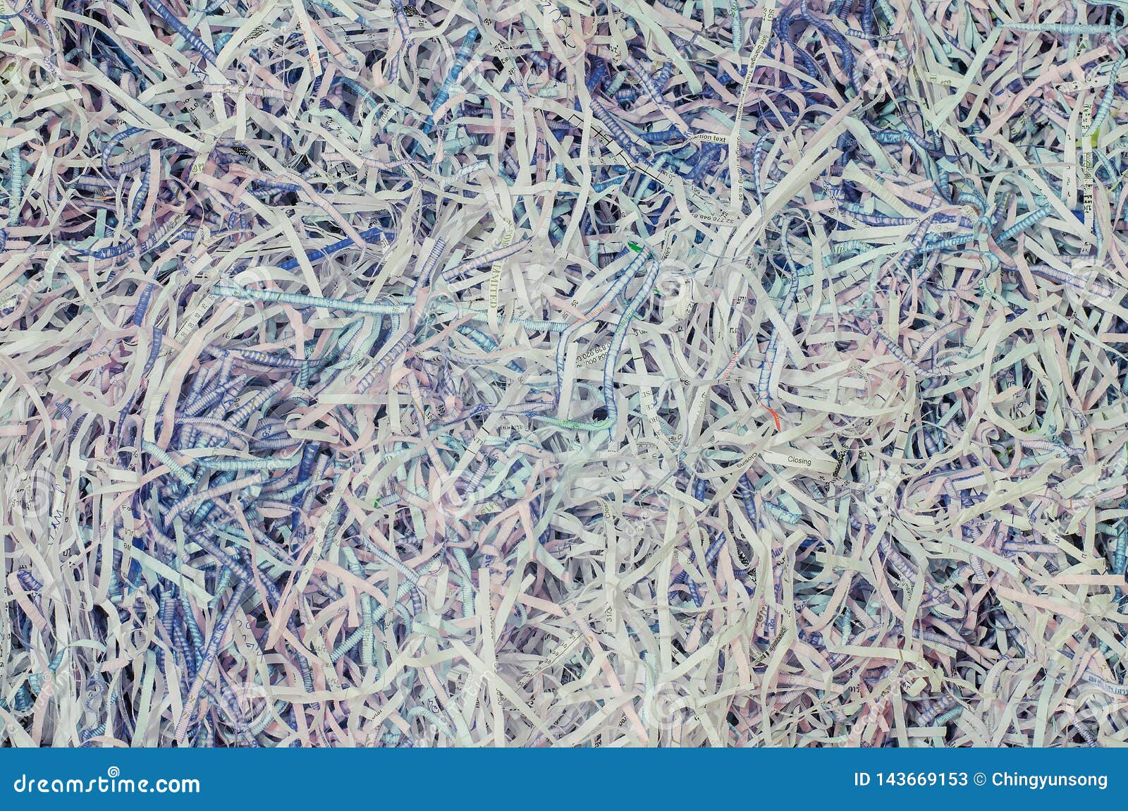 Tangled Pile of Paper Cut into Small Pieces. Paper Surface Wallpaper ...