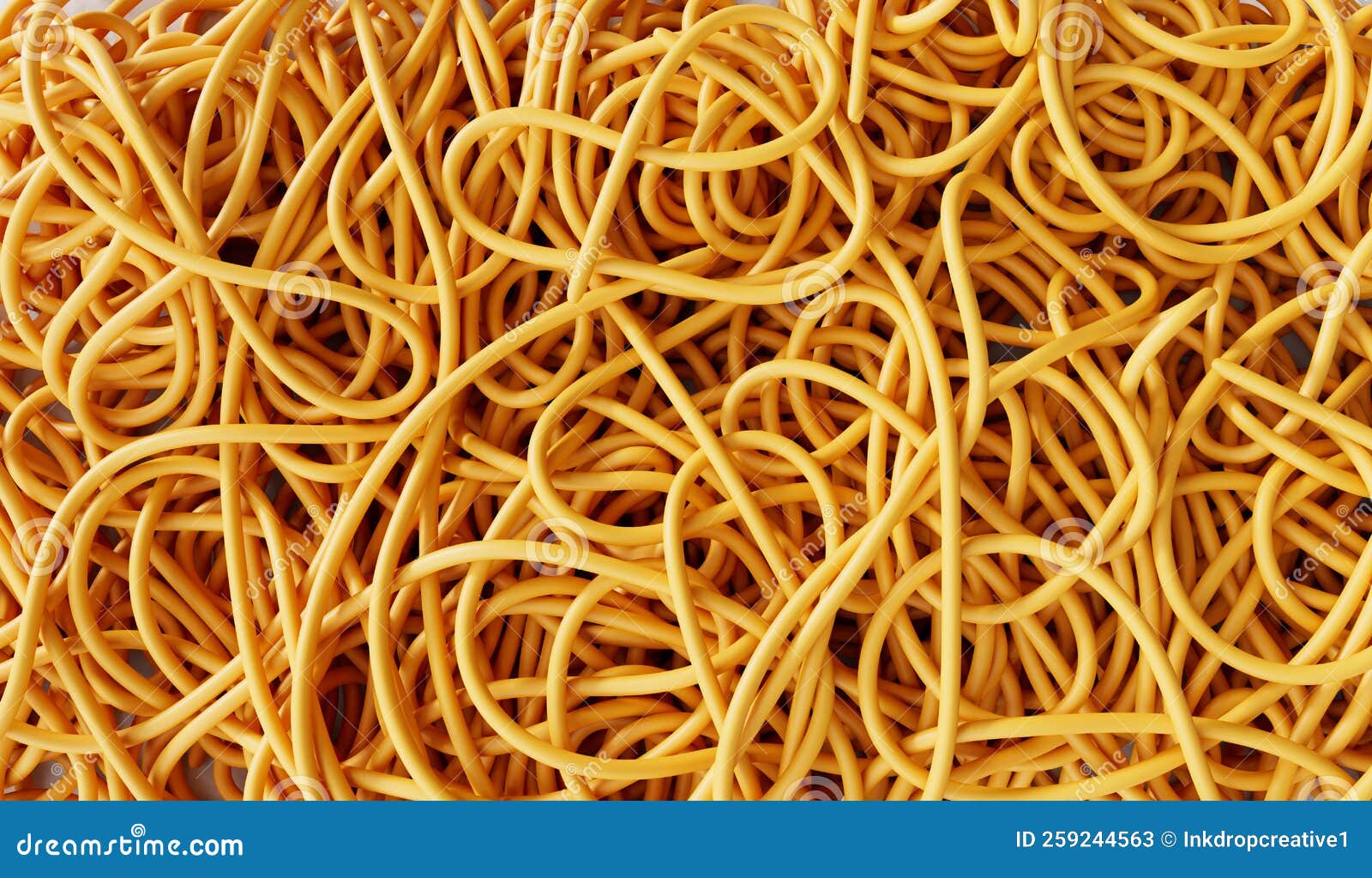 A Tangled Pile of String or Wire. Confusion and Thought Process Concept ...