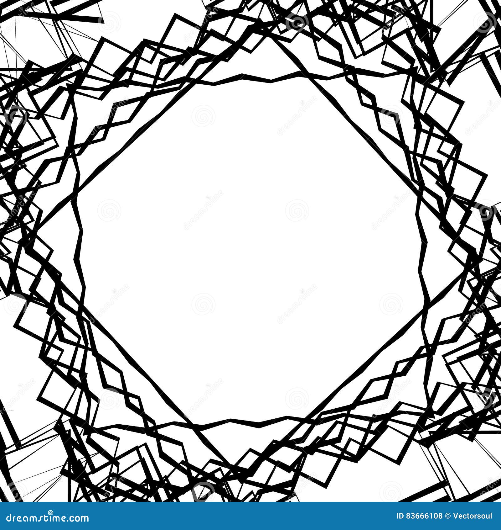 Tangled Random Curvy Lines Pattern, Geometric Element Stock Vector ...