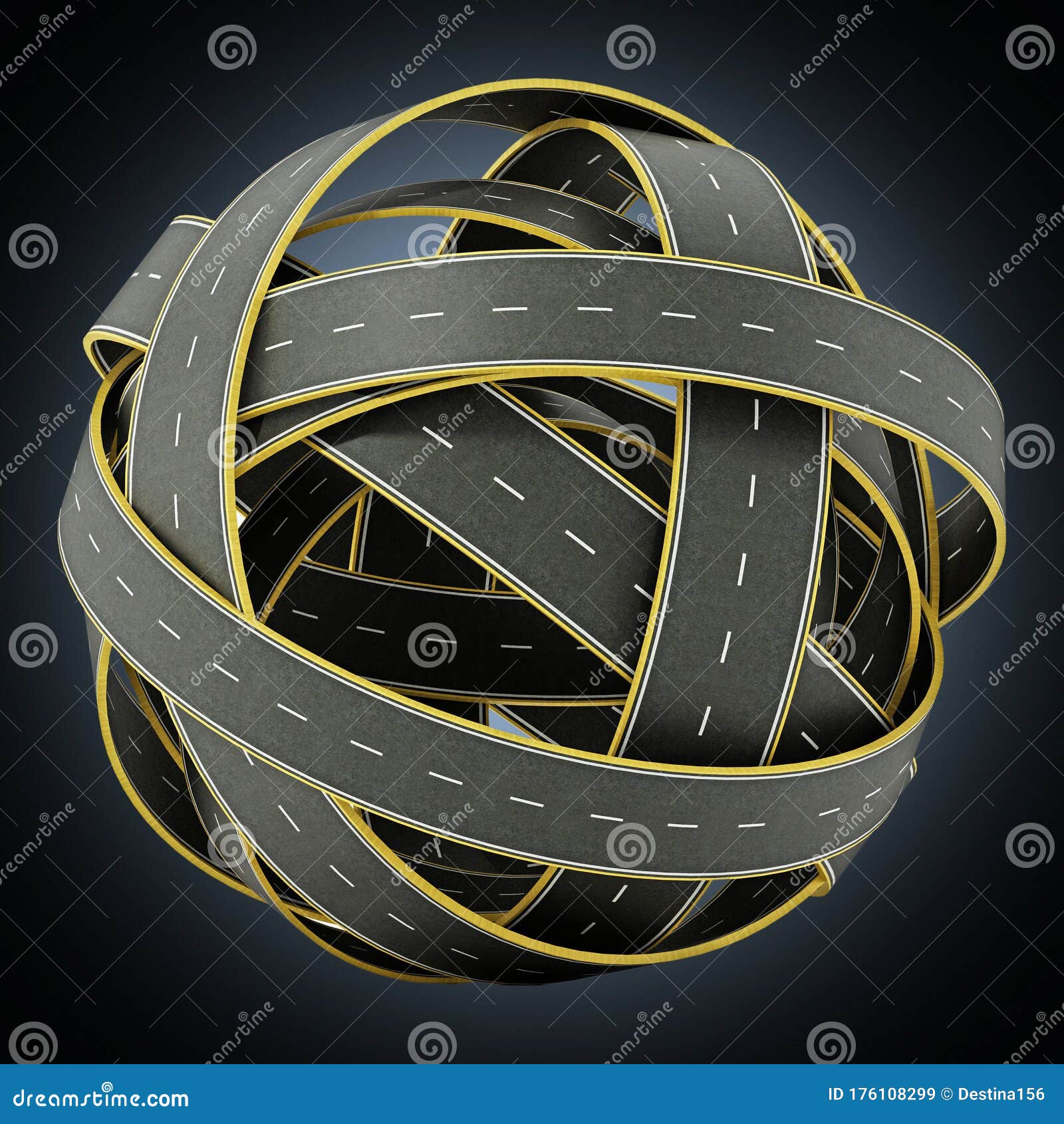 Tangled Roads And Highways In A Chaotic. The Concept Of An Intricate ...