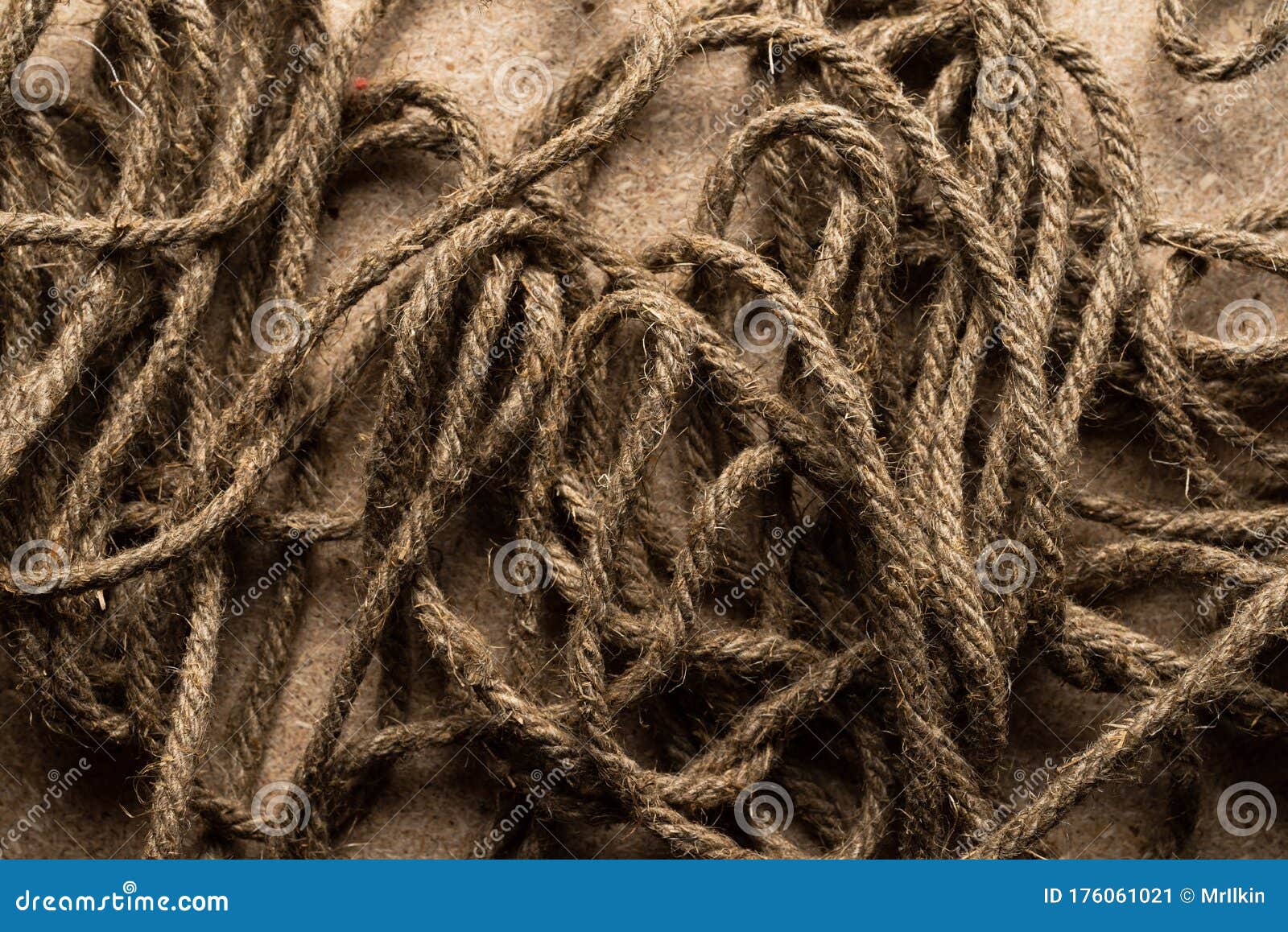 Tangled Rope. Jute Cable Background Stock Image - Image of copy, ideas ...