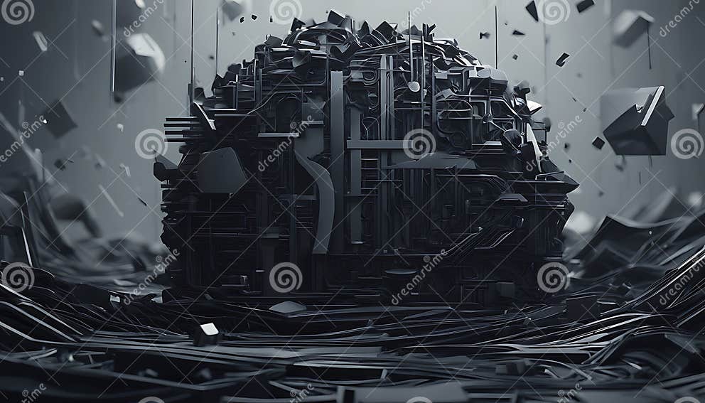 Tangled in Shadows stock illustration. Illustration of darkness - 347980576