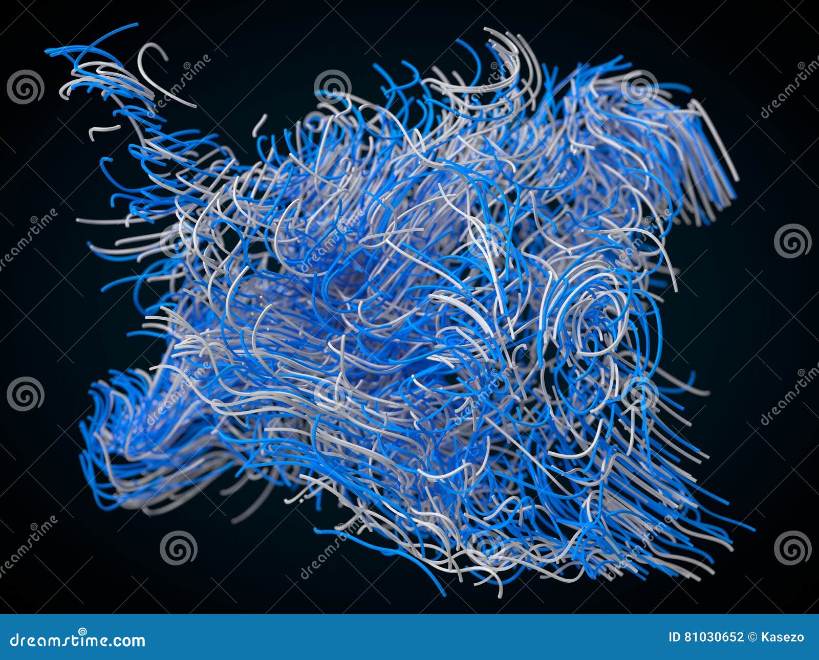 Tangled shapes abstract. stock illustration. Illustration of cable ...