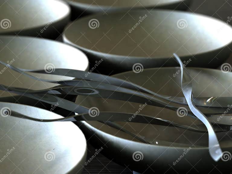 Tangled silver sticks stock illustration. Illustration of crackled ...