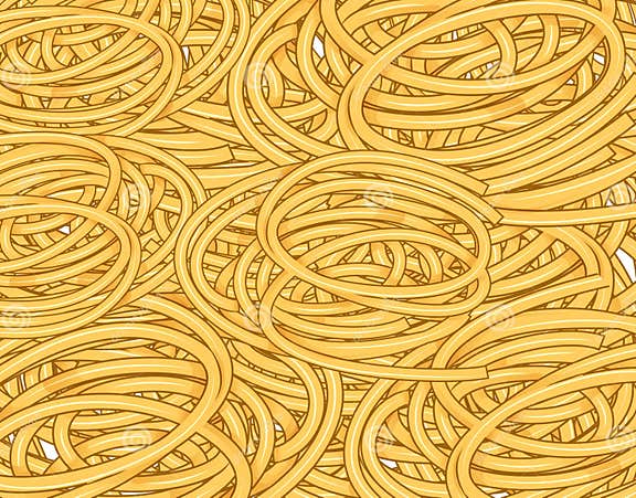 Tangled Spaghetti .Seamless Waves Hand Drawn Pattern Stock Vector ...