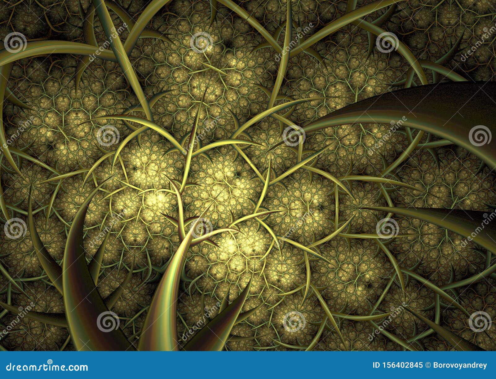 Tangled Structure of Thin Twisted Tree Branches Stock Illustration ...