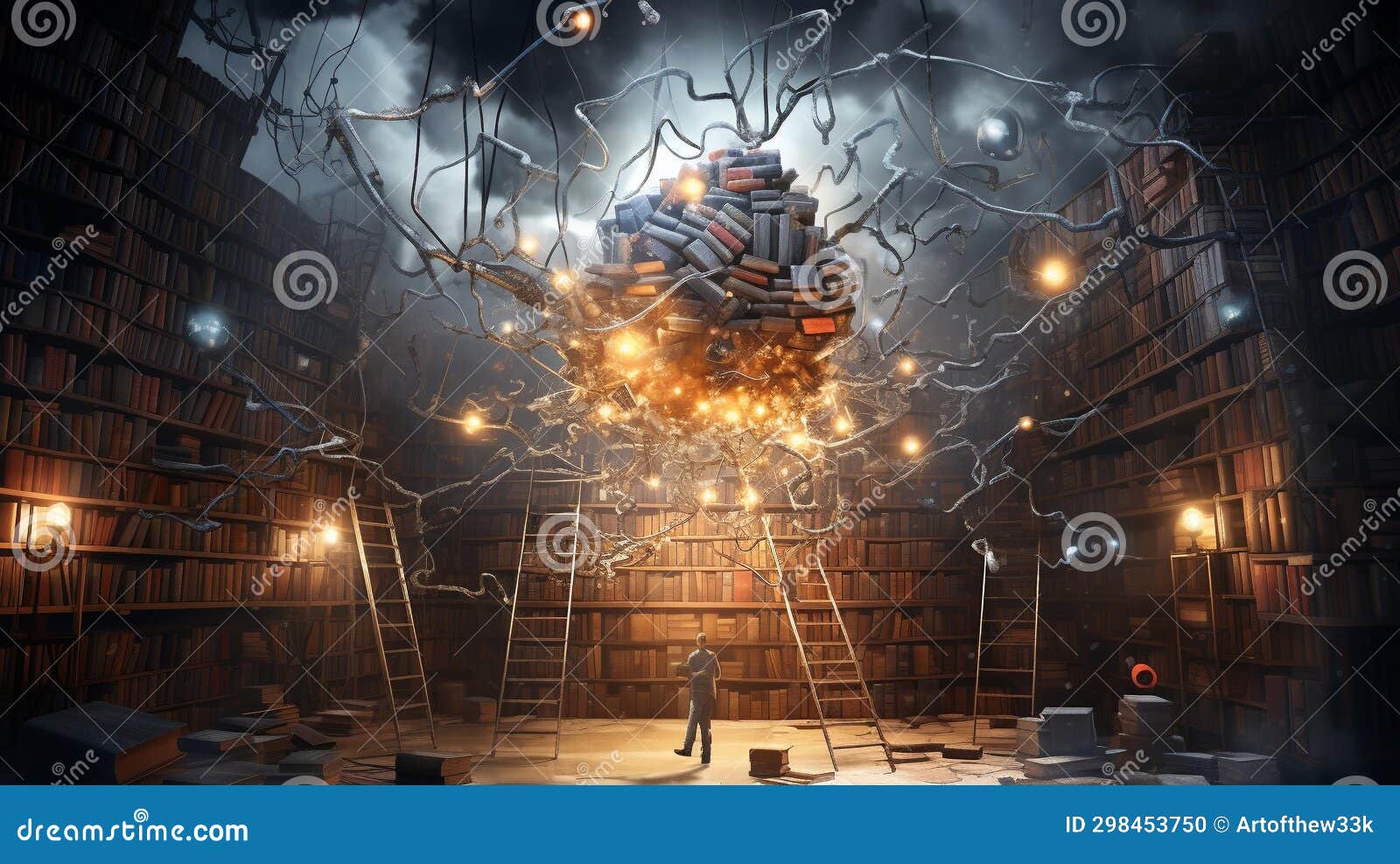 Tangled Thoughts: a Captivating Illustration of Overthinking and Mental ...