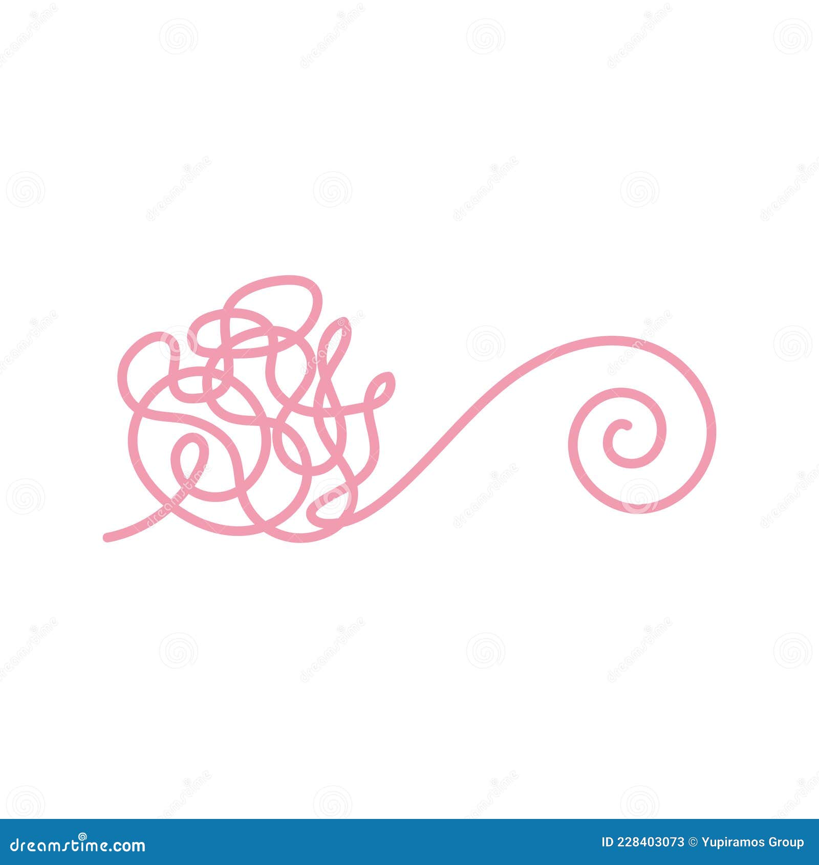 Tangled thread icon stock vector. Illustration of line - 228403073