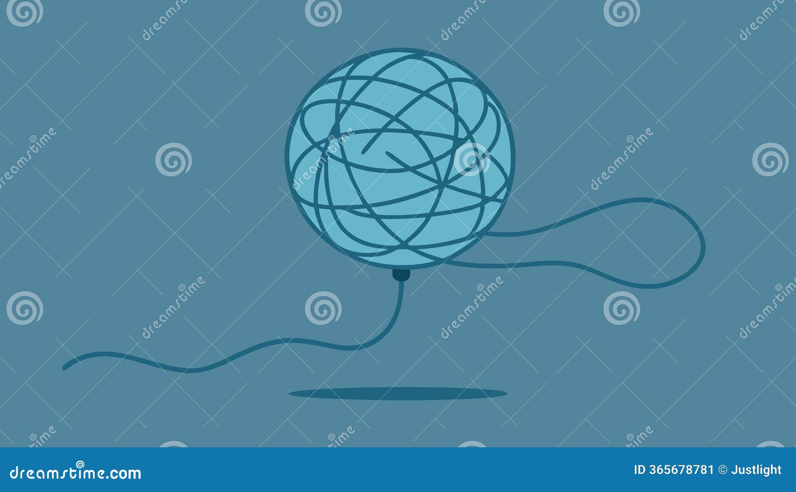 Tangled Thread A Tangled Ball Of Yarn Representing Complexities In ...