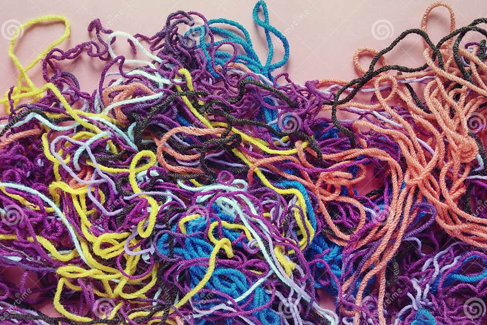 Tangled Threads, Concepts of Problem and Mess Stock Image - Image of ...