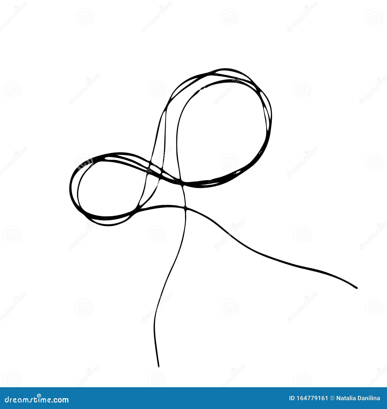 Chaotic Doodle. Thread Clew Knot. Insane Messy Line. Complicated Clew ...