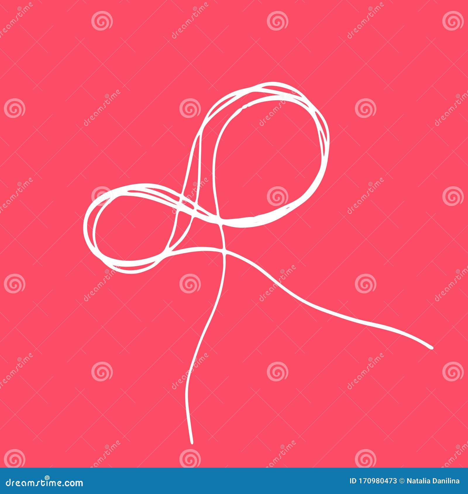 Tangled Threads. Infinity Sign, Thread Eight. Outline Abstract Scrawl ...