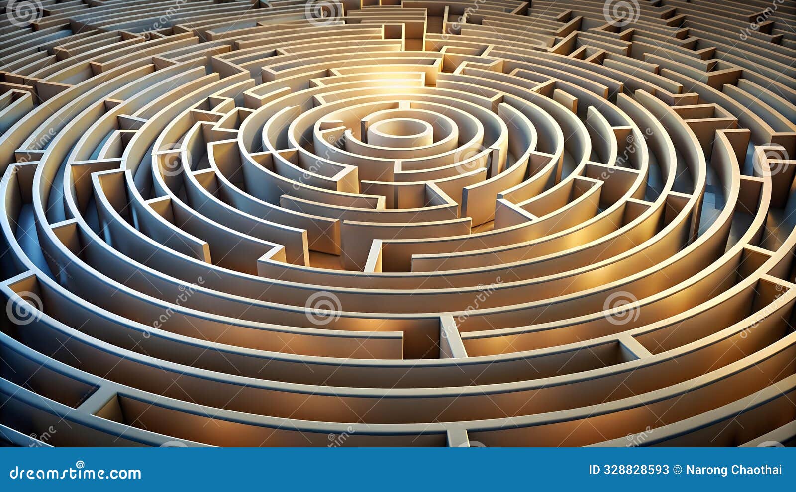 Winding And Confusing Road From Point A To Point B. Difficult Path To ...