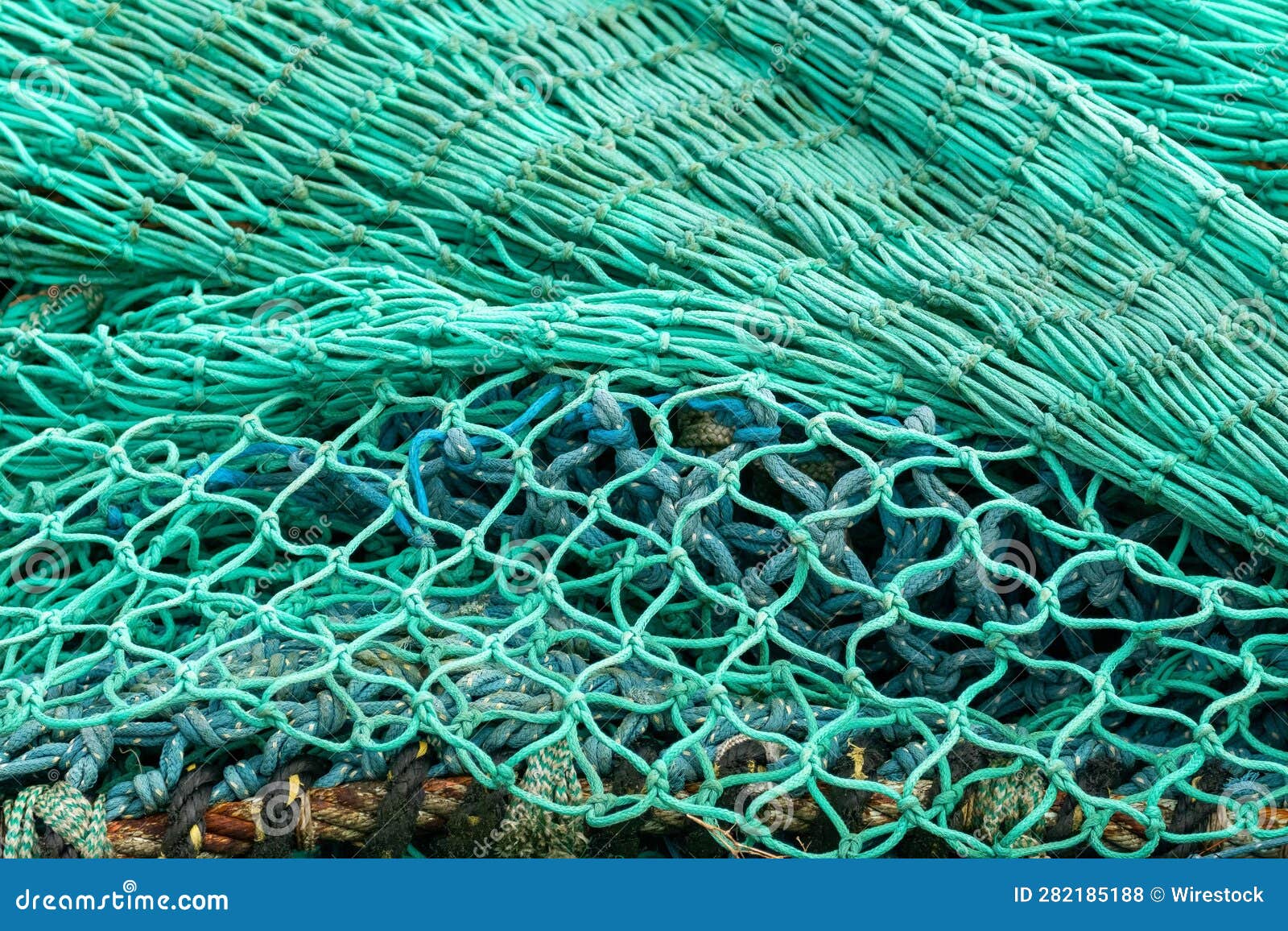 Tangled Up Nylon Fishing Nets Stock Photo - Image of equipment, pile ...