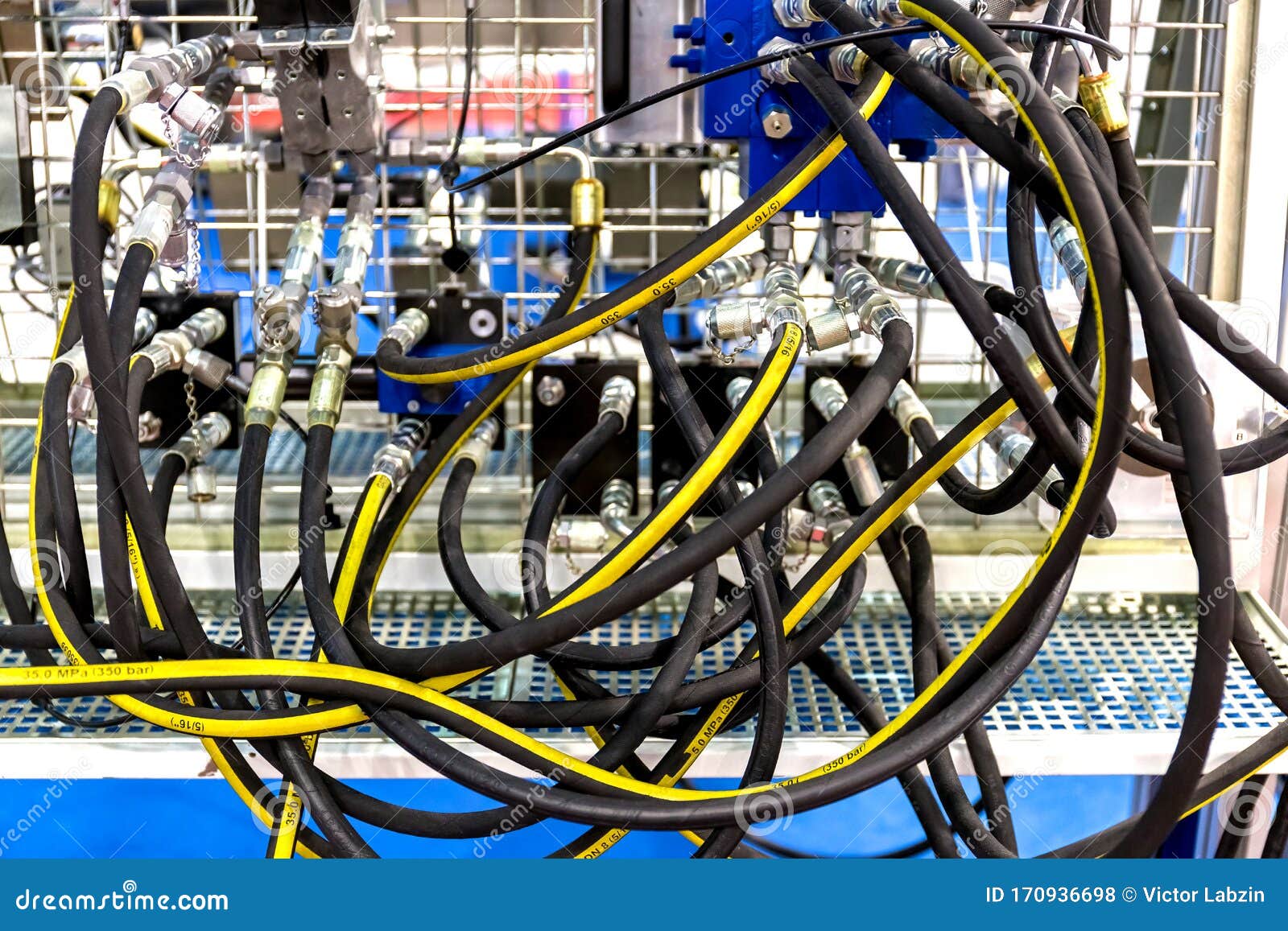 Tangled Weave of Rubber Hoses Stock Photo - Image of coolant, open ...
