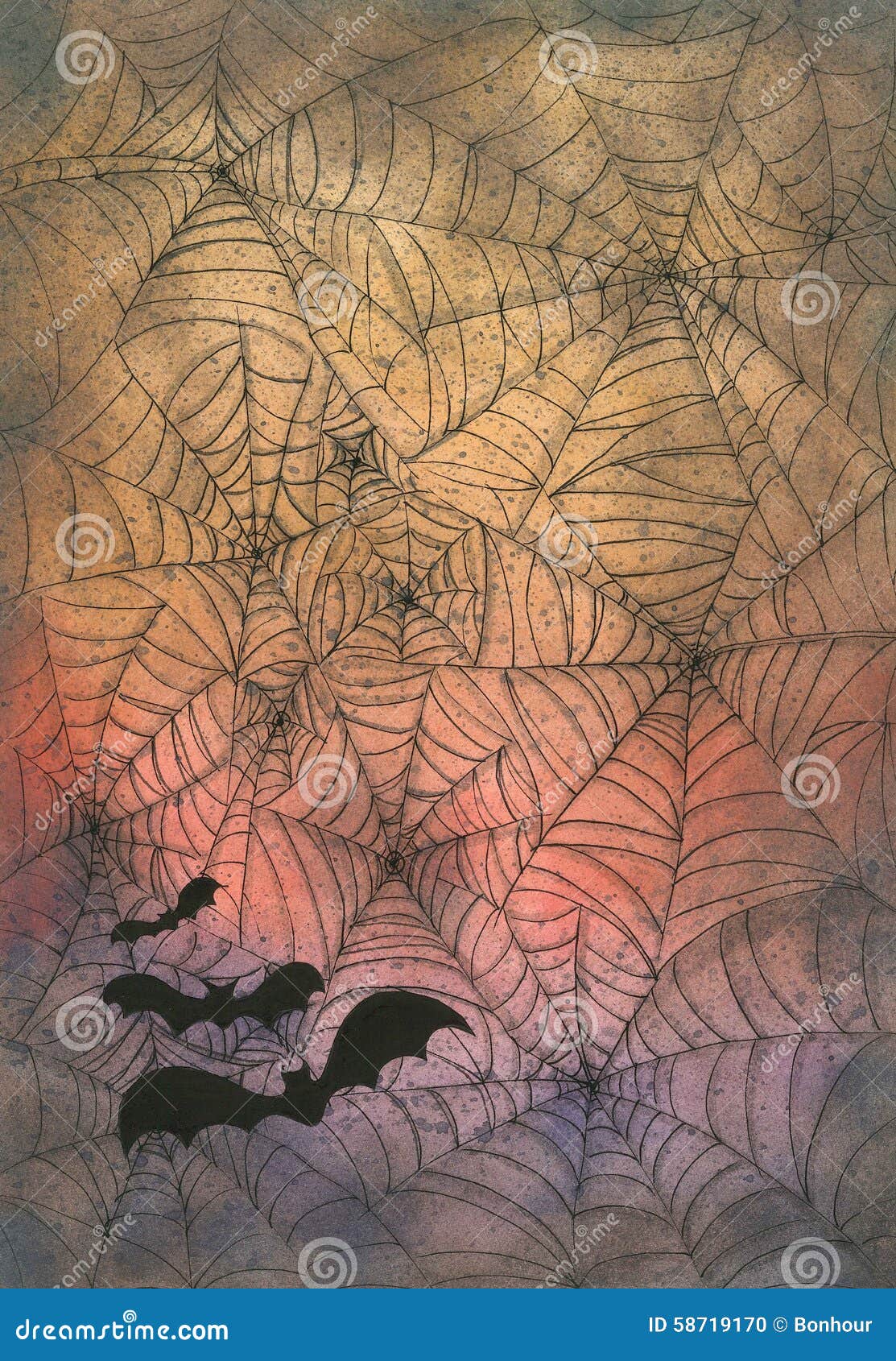 Tangled web stock illustration. Illustration of pumpkin - 58719170