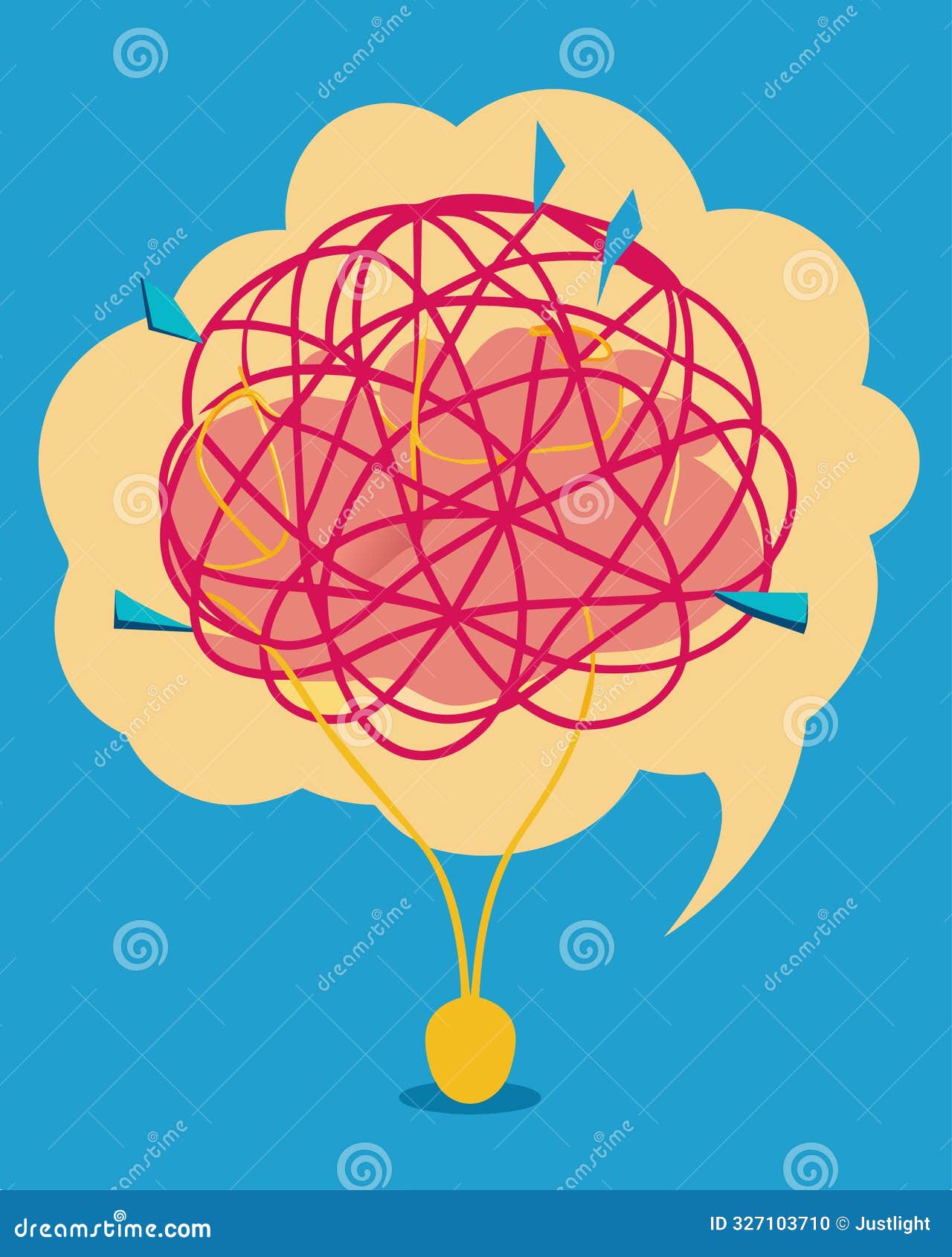 A Tangled Web Of Words And Sentences Illustrating The Constant Stream ...