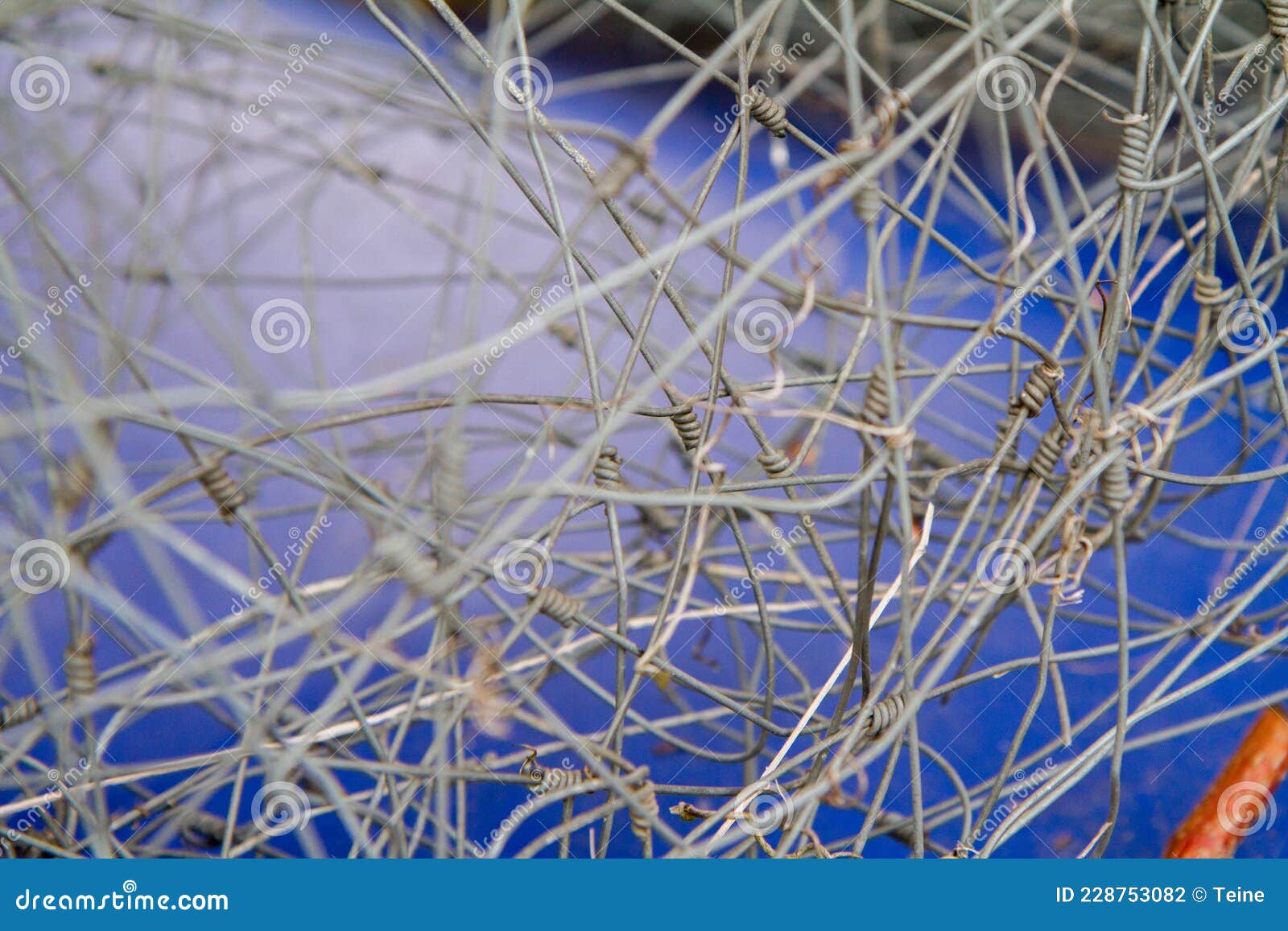 Tangled wire stock photo. Image of metal, yard, tangled - 228753082