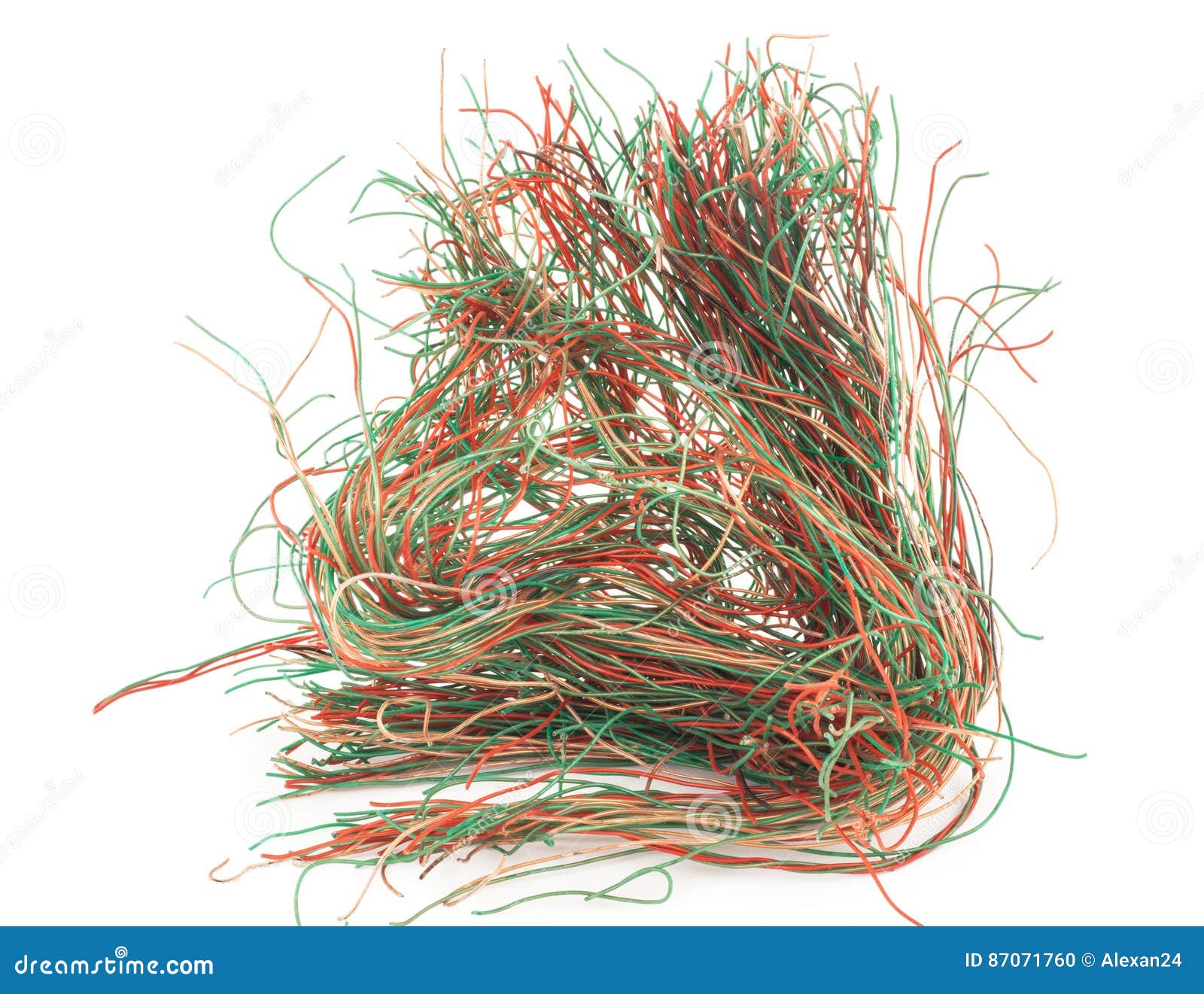 Tangled wire stock photo. Image of line, isolation, roll - 87071760