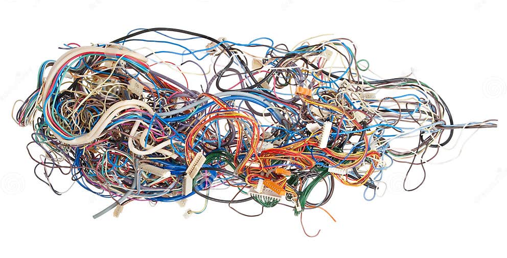 Tangled wires stock image. Image of bunch, cable, link - 27063551