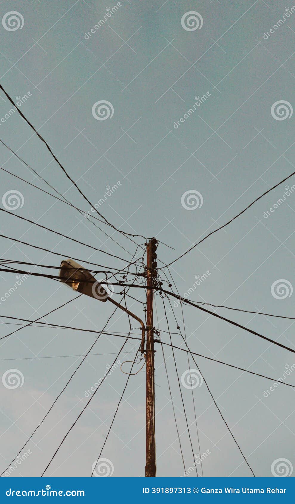 Tangled Wires In Electrical Cabinet. Electric And Mains Wires Are ...