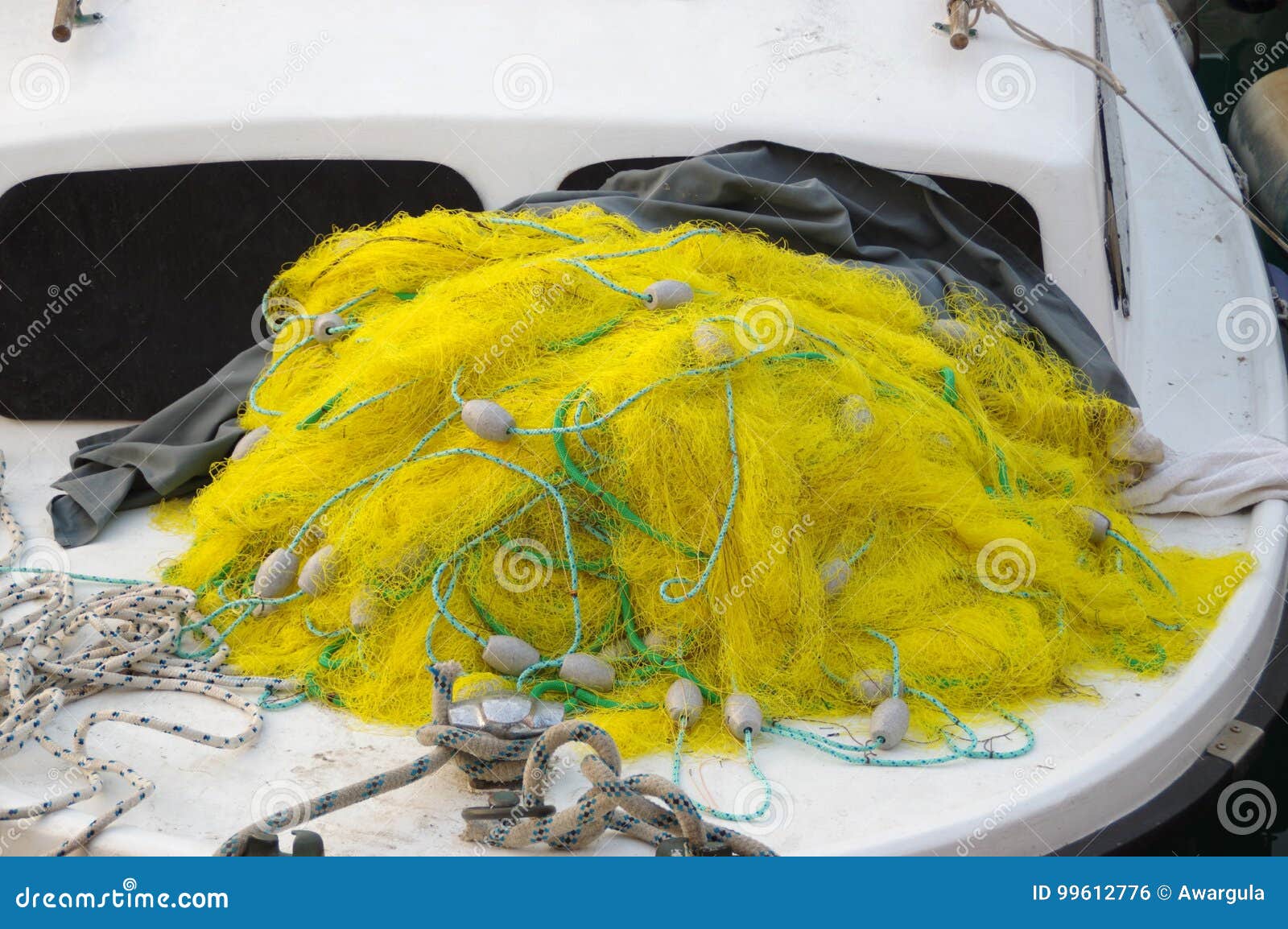 Tangled fishing net stock photo. Image of equipment, rope - 99612776