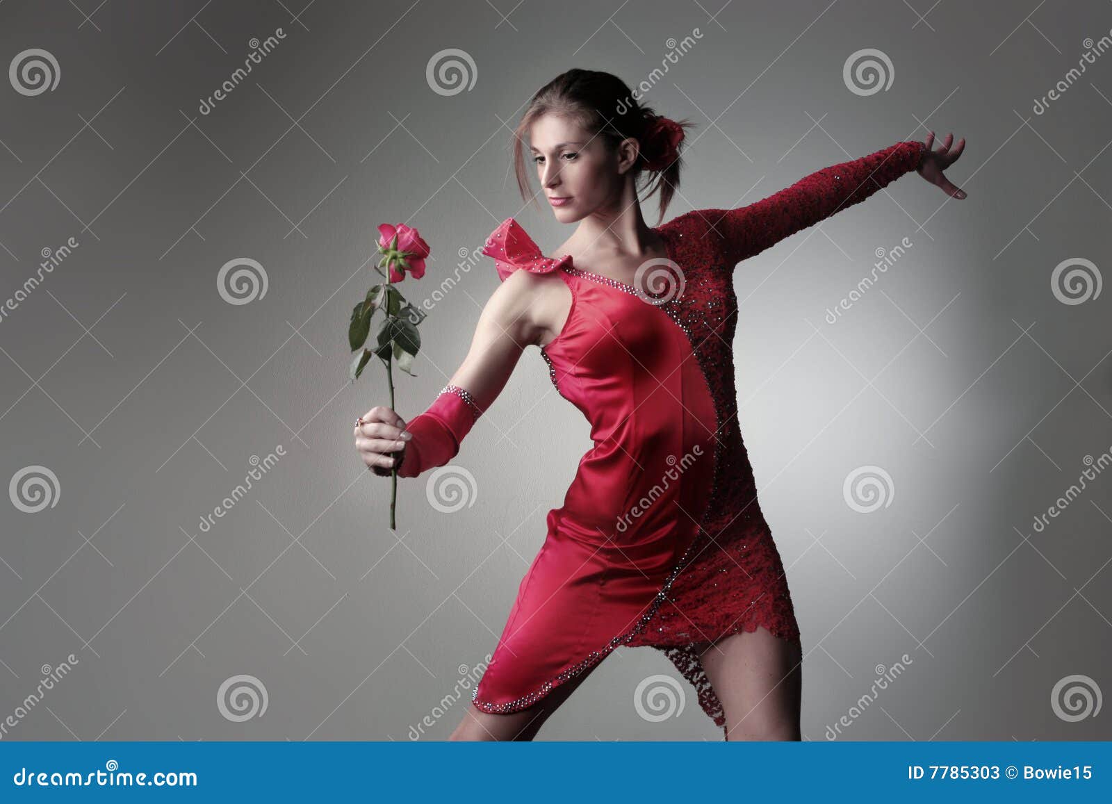 Tango stock image. Image of woman, romantic, flower, move - 7785303