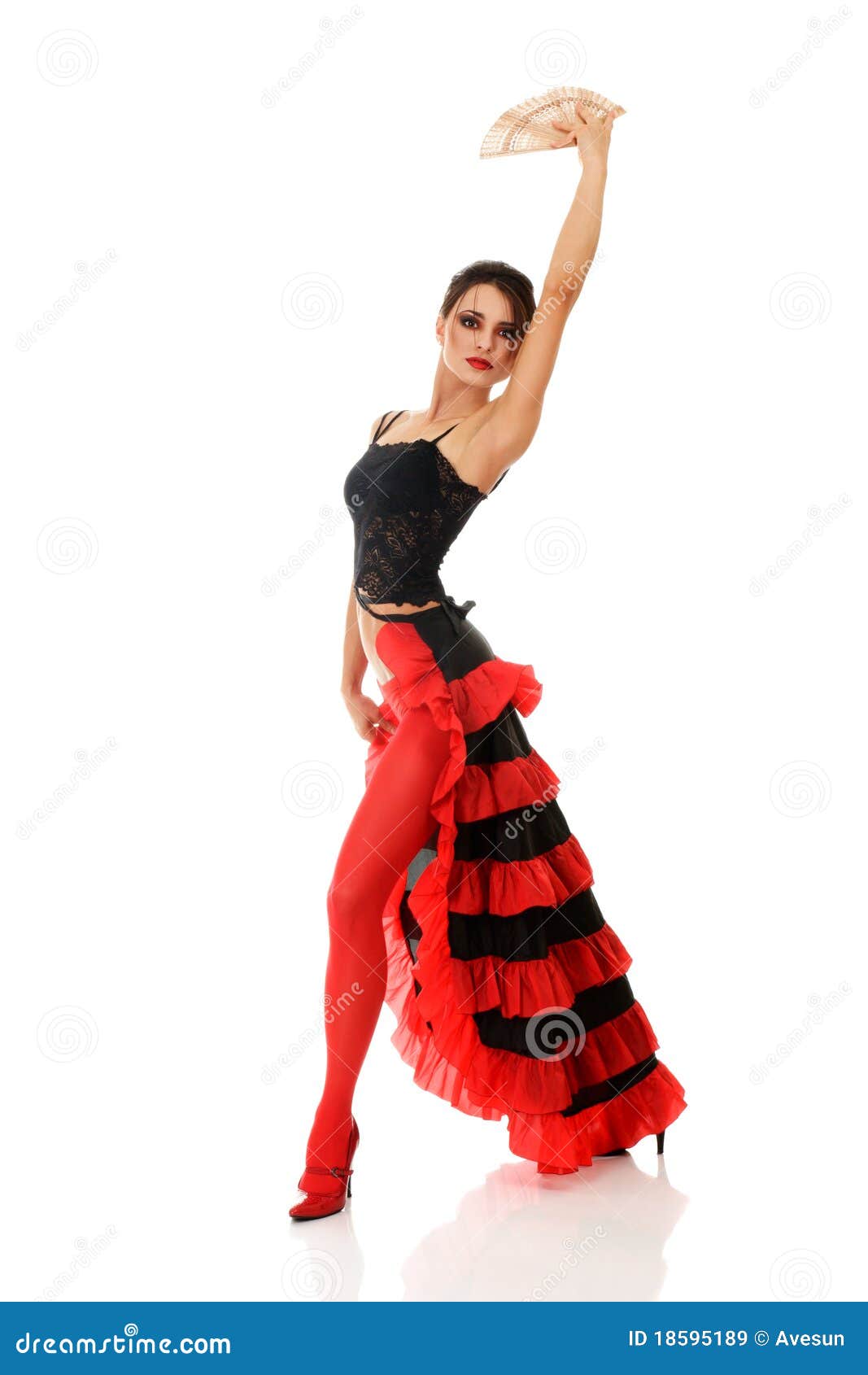 Tango dancer stock image. Image of isolated, figure, attractive - 18595189