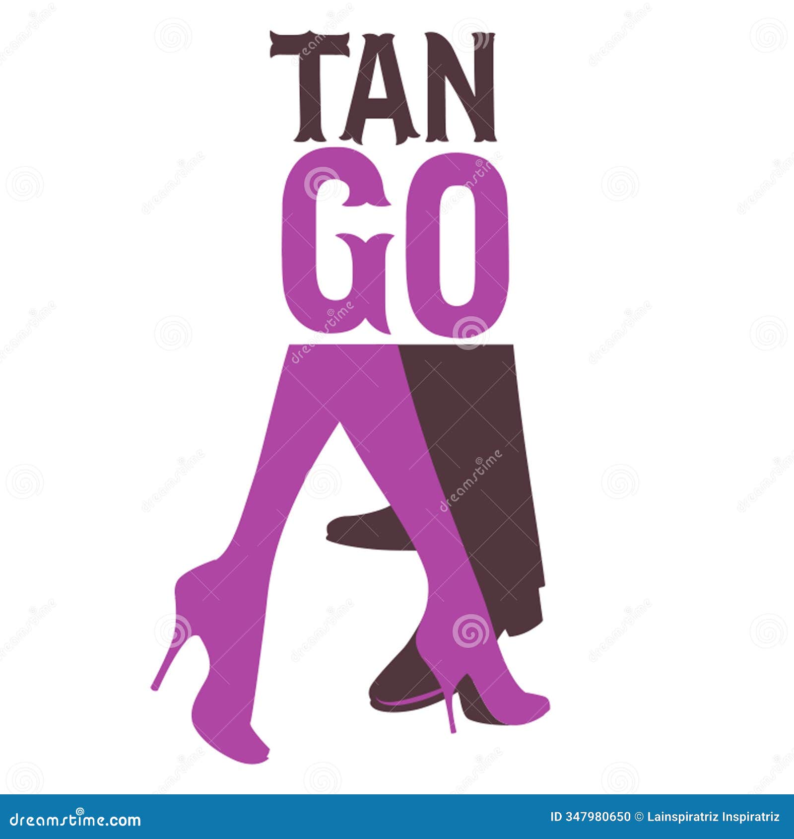 Tango Dancer Lady Vector Illustration | CartoonDealer.com #65734382