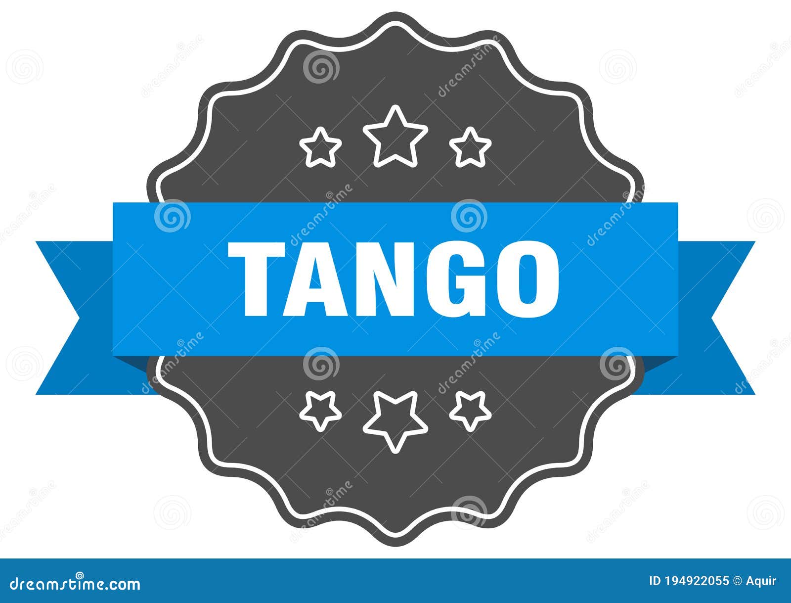 Tango label stock vector. Illustration of vignette, peeler - 194922055