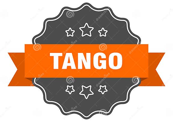 Tango label stock vector. Illustration of seal, vintage - 194927694