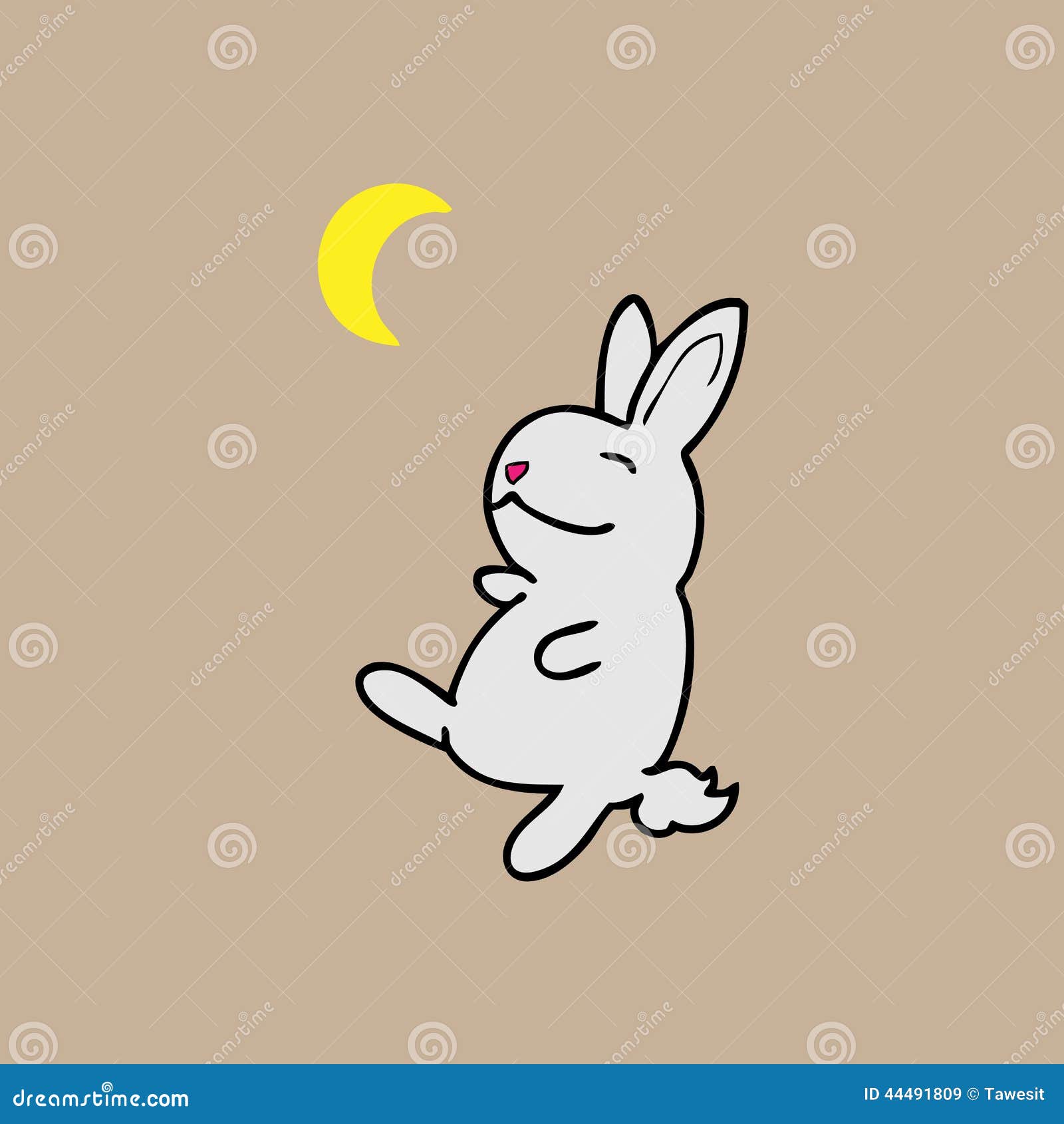 Tango rabbit stock vector. Illustration of light, happy - 44491809